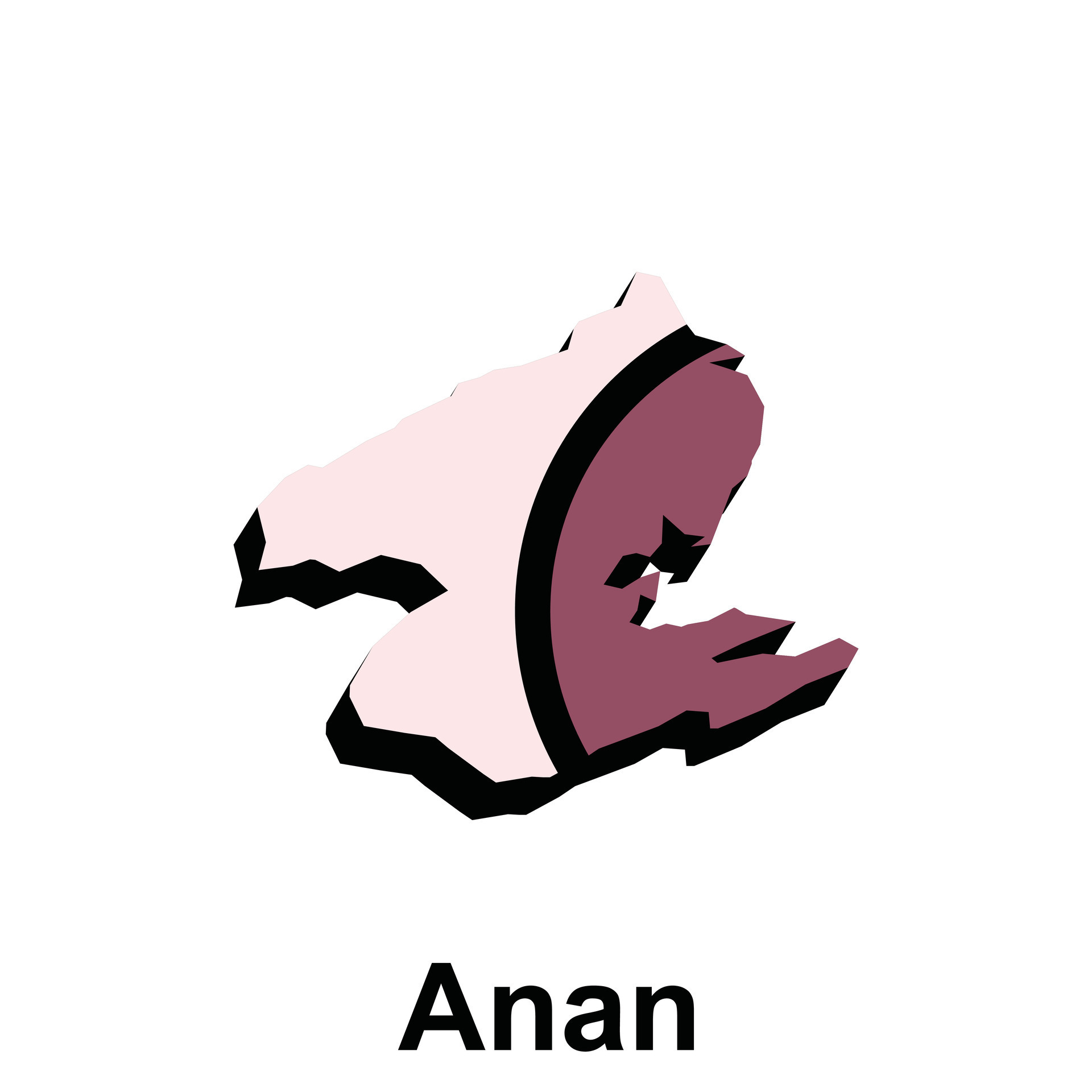 Anan City map vector design, Map template for business, company, and etc 42593090 Vector Art at ...