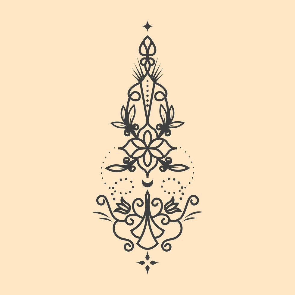 Vintage Ornamental Linework Illustration 42598010 Vector Art at Vecteezy