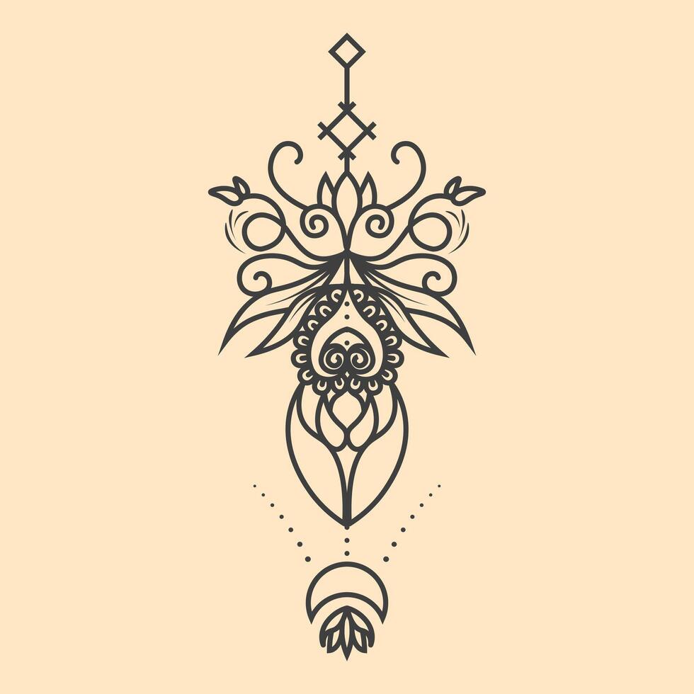 Vintage Ornamental Linework Illustration 42598015 Vector Art at Vecteezy