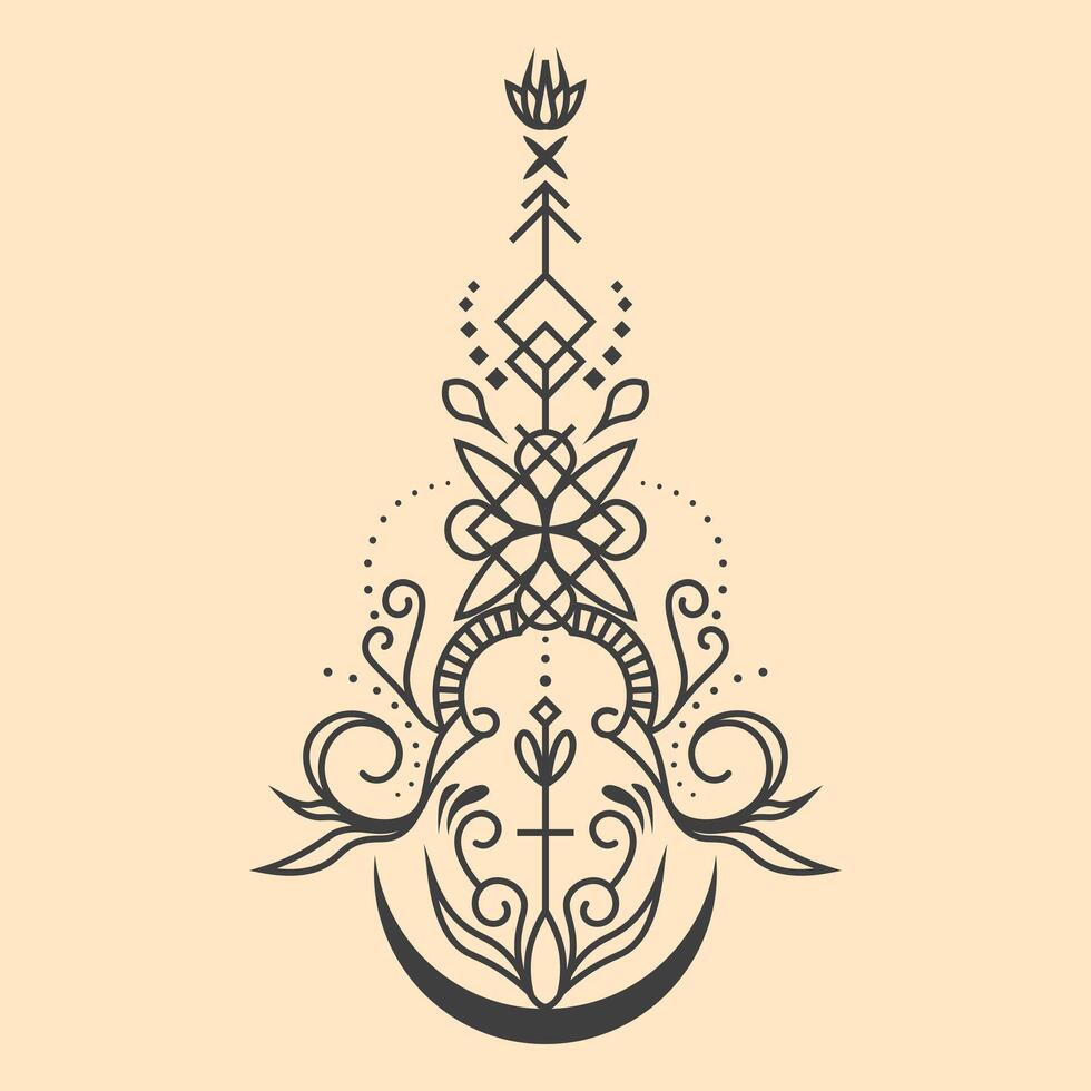 Vintage Ornamental Linework Illustration 42598017 Vector Art at Vecteezy