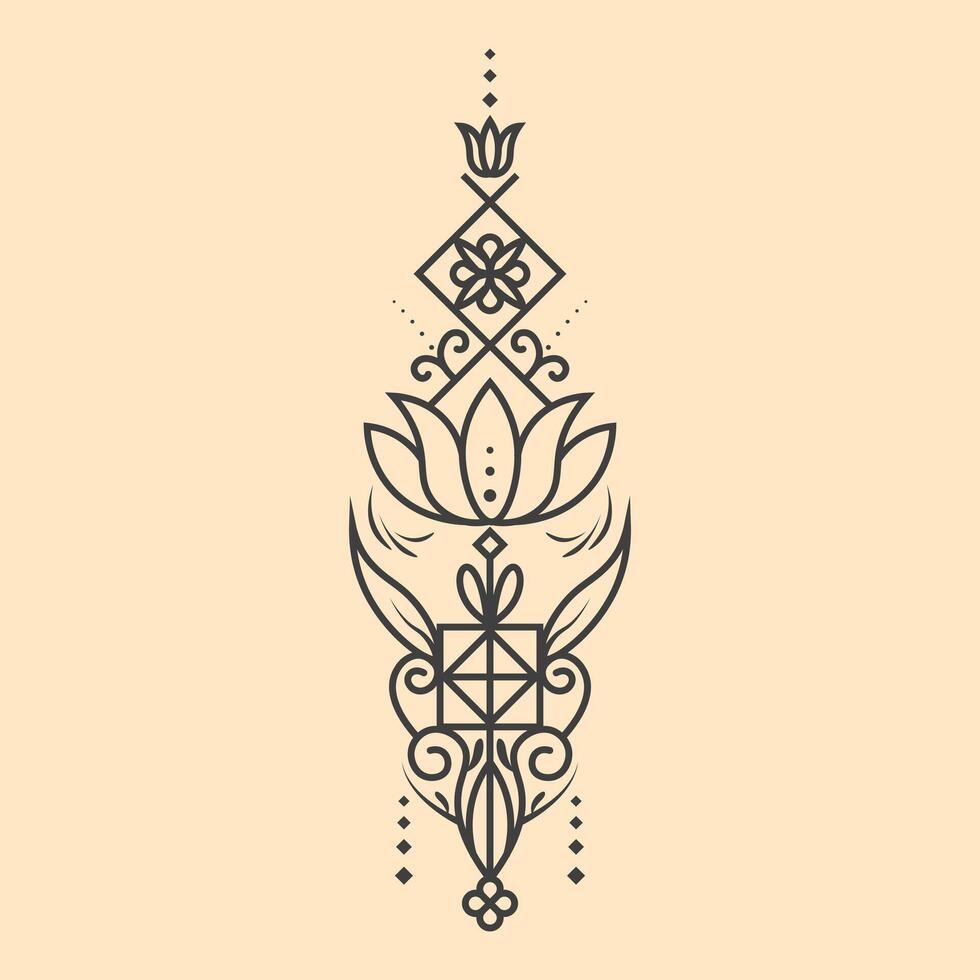 Vintage Ornamental Linework Illustration 42598034 Vector Art at Vecteezy