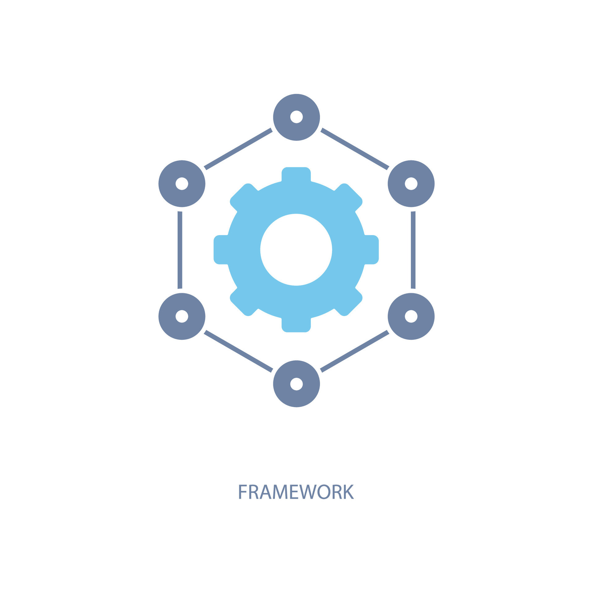 Framework Concept Line Icon Simple Element Illustrationframework Concept Outline Symbol Design