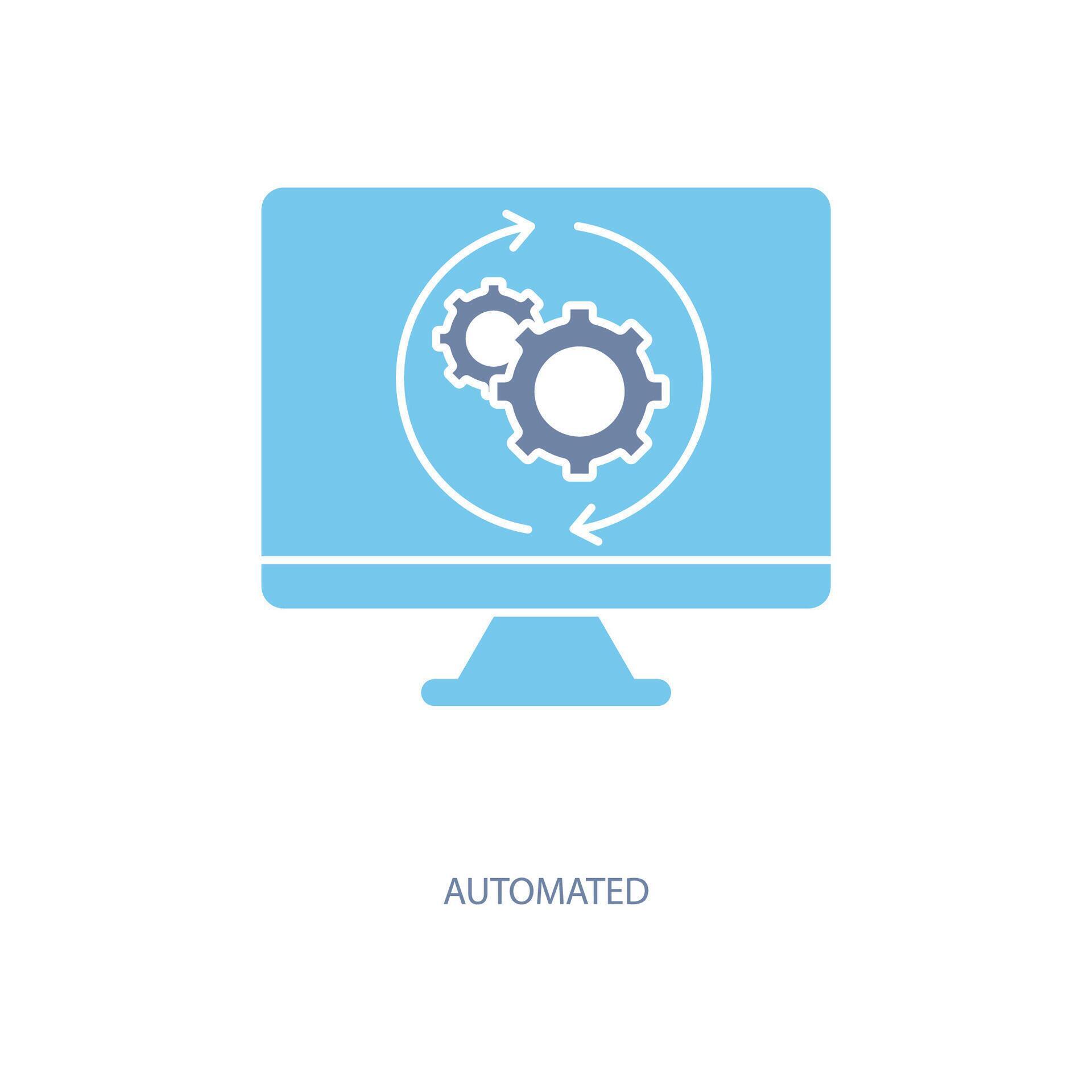 automated concept line icon. Simple element illustration.automated concept outline symbol design ...