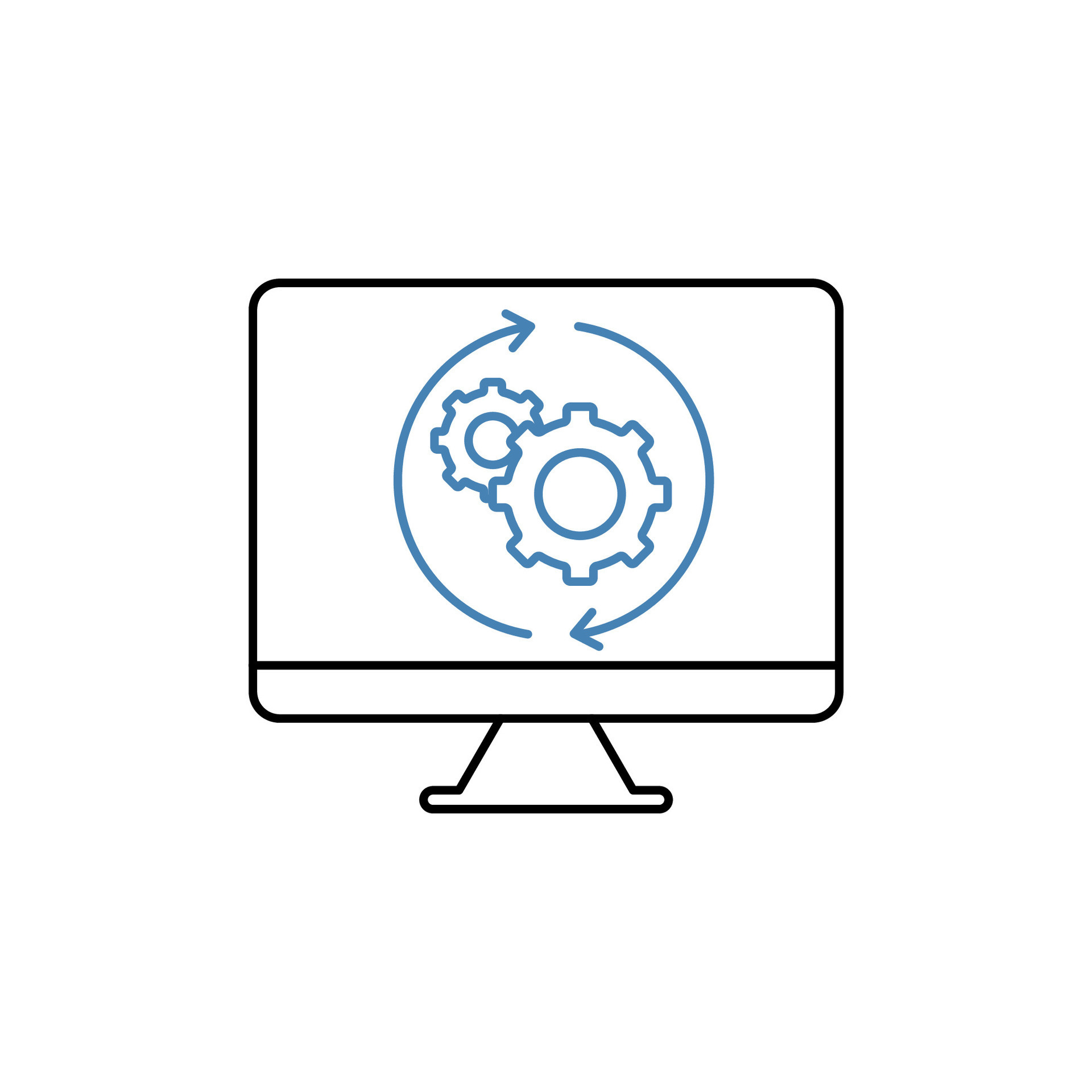 automated concept line icon. Simple element illustration.automated ...