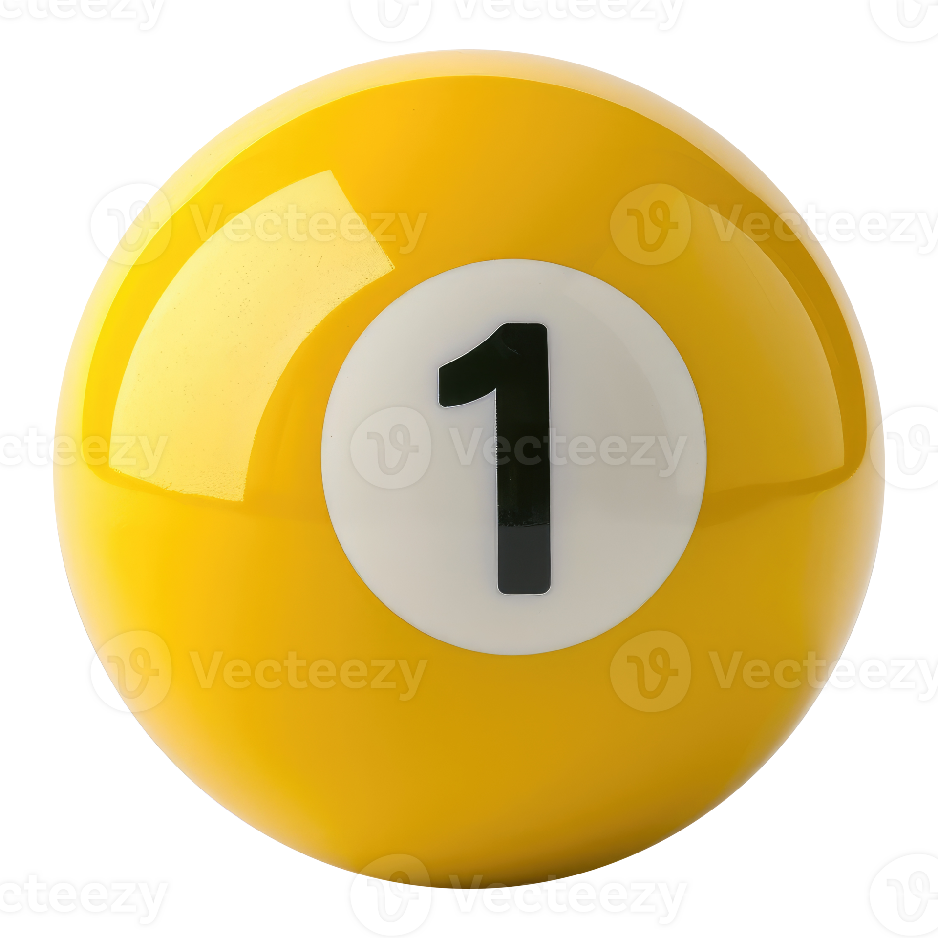 AI generated 1-Ball One-Ball Billiard Pool Ball 42603276 PNG