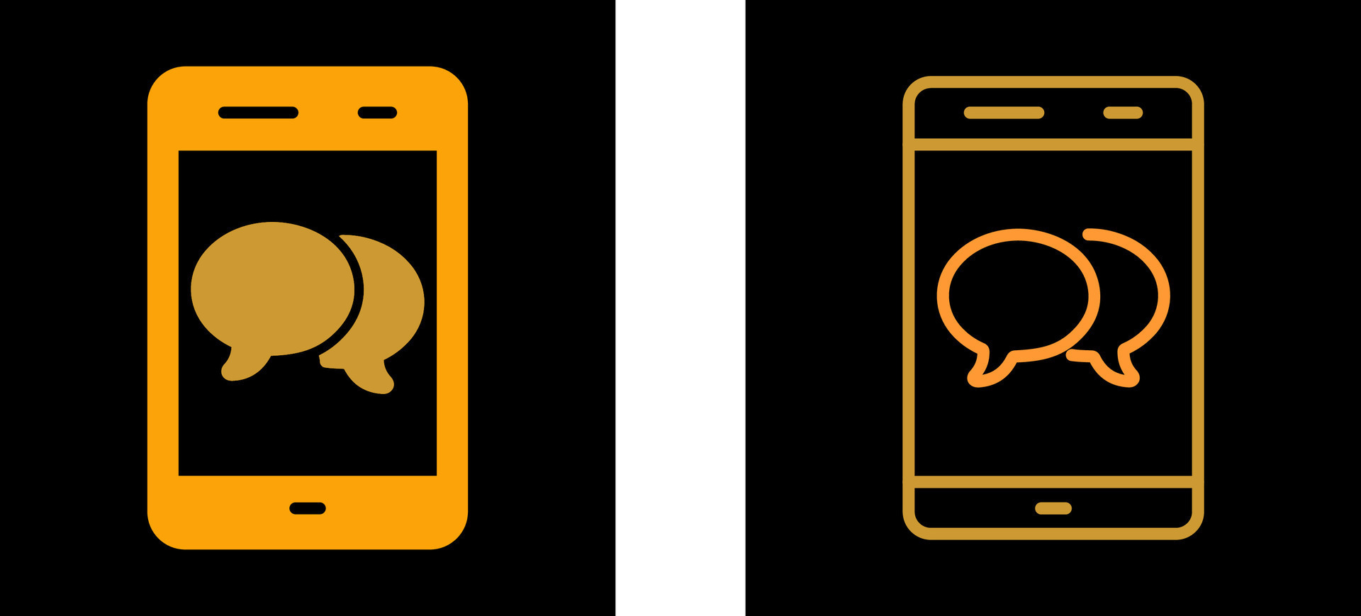 Double Message Bubble Vector Icon 42612061 Vector Art At Vecteezy