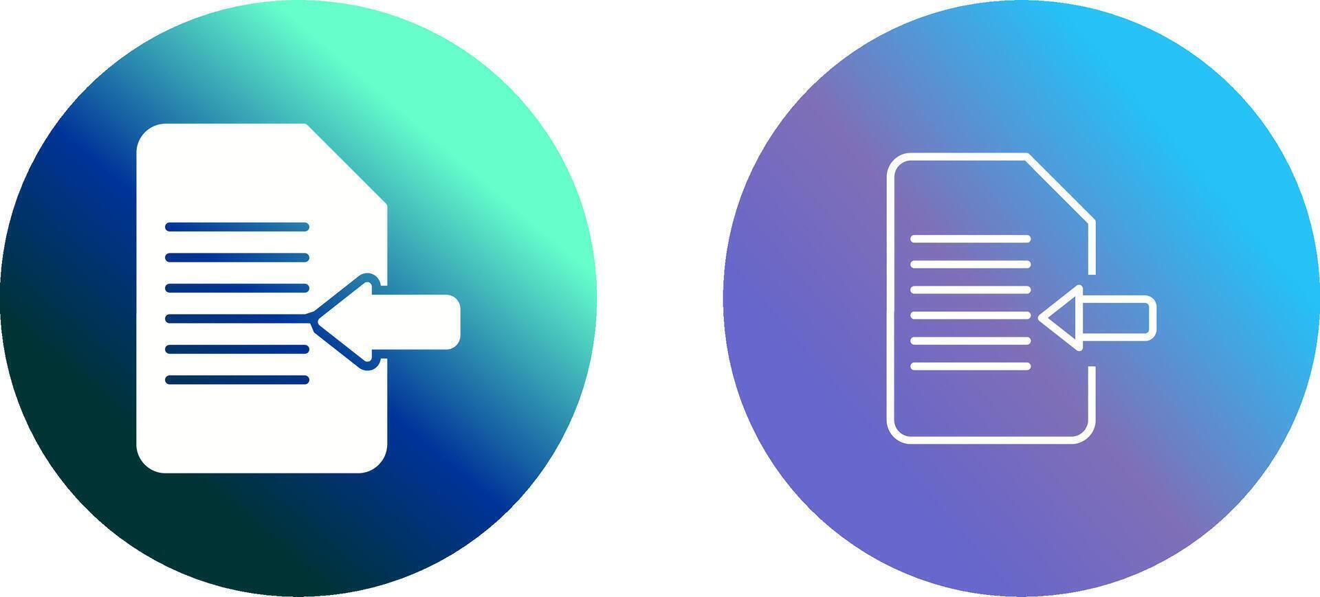 Import Document Vector Icon 42614310 Vector Art at Vecteezy