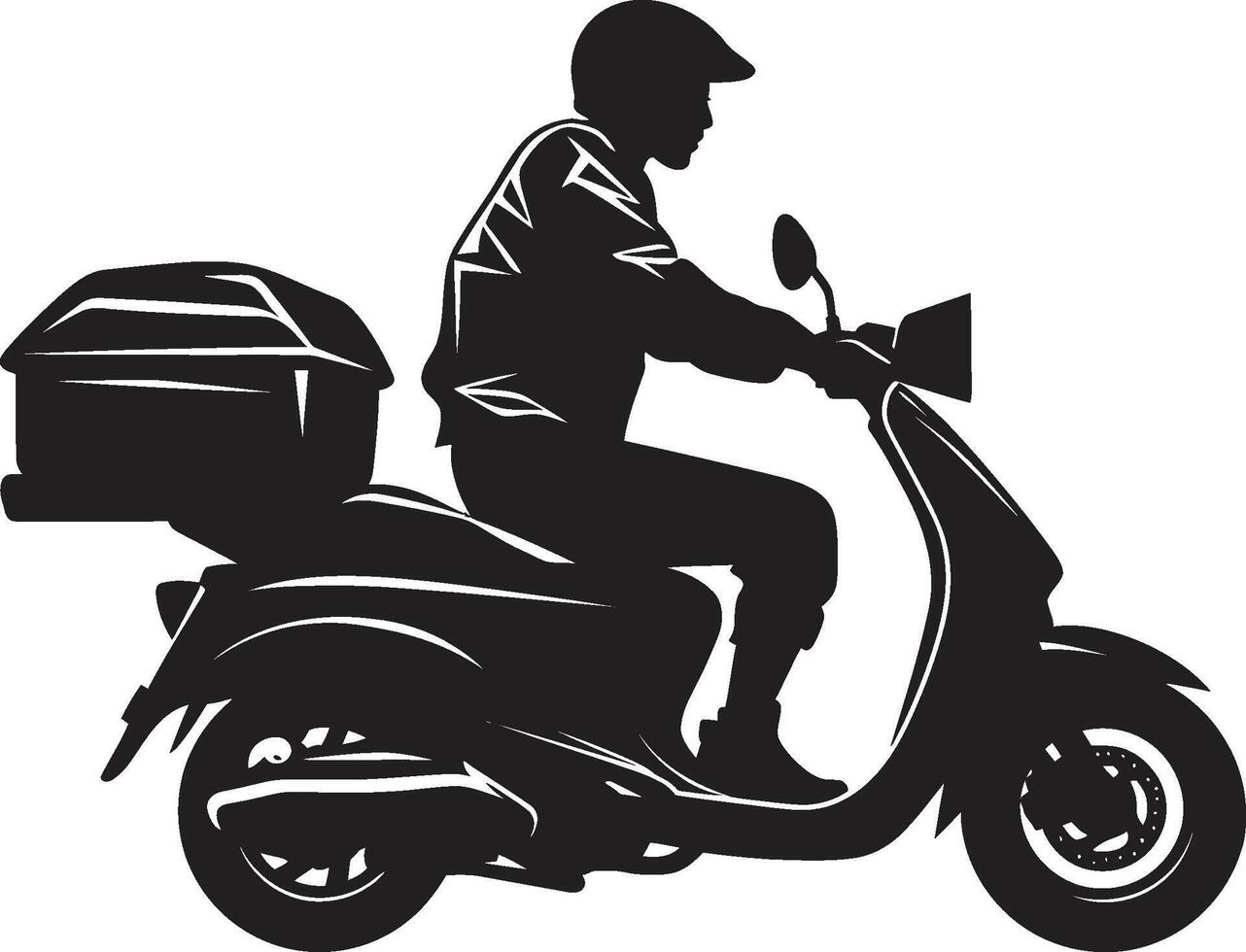 Scooter Bistro Bolt Iconic Vector Design for Swift Food Drop offs ... Scooter Bistro Bolt Iconic Vector Design for Swift Food Drop offs ...