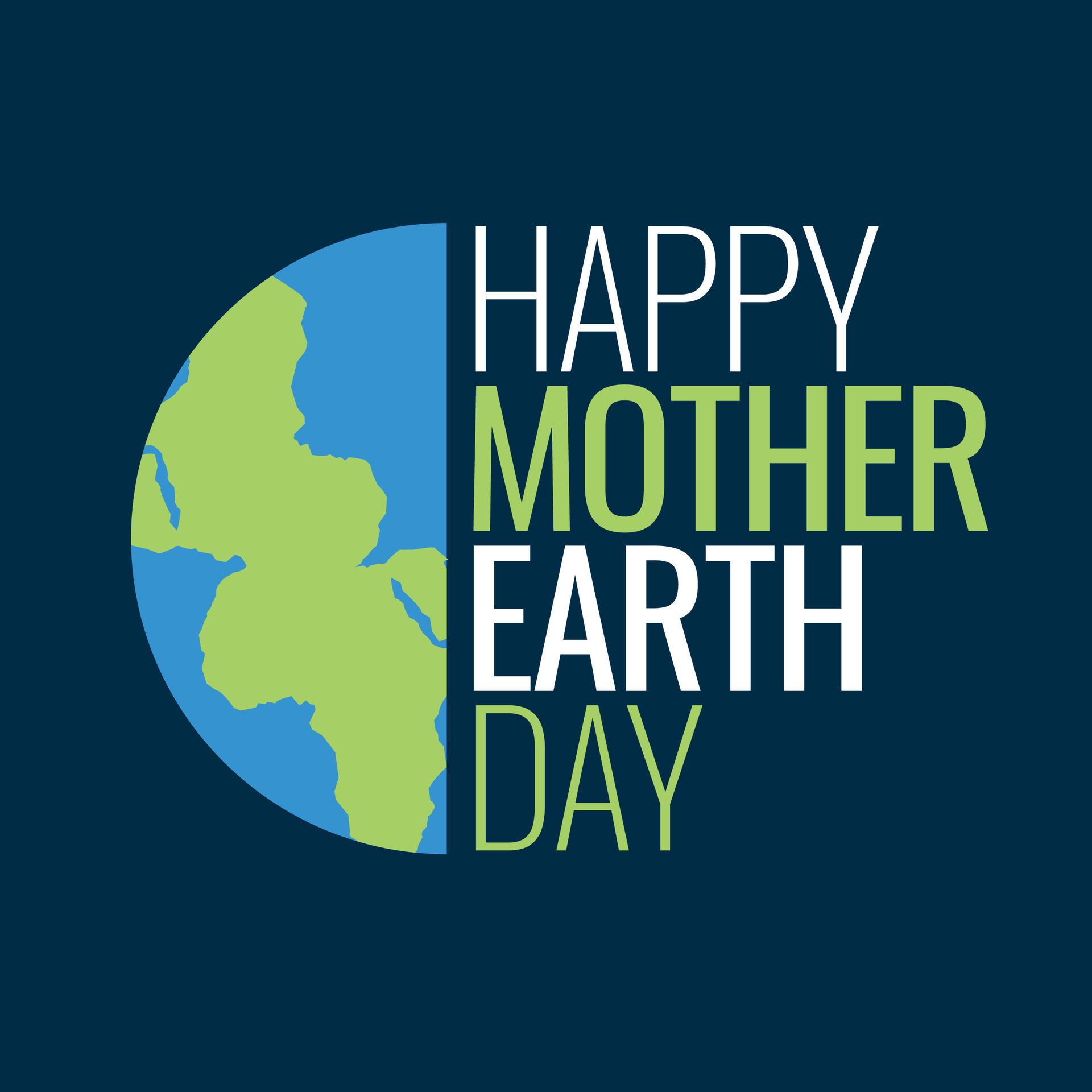 Happy Mother Earth Day Post Template 42642617 Vector Art At Vecteezy