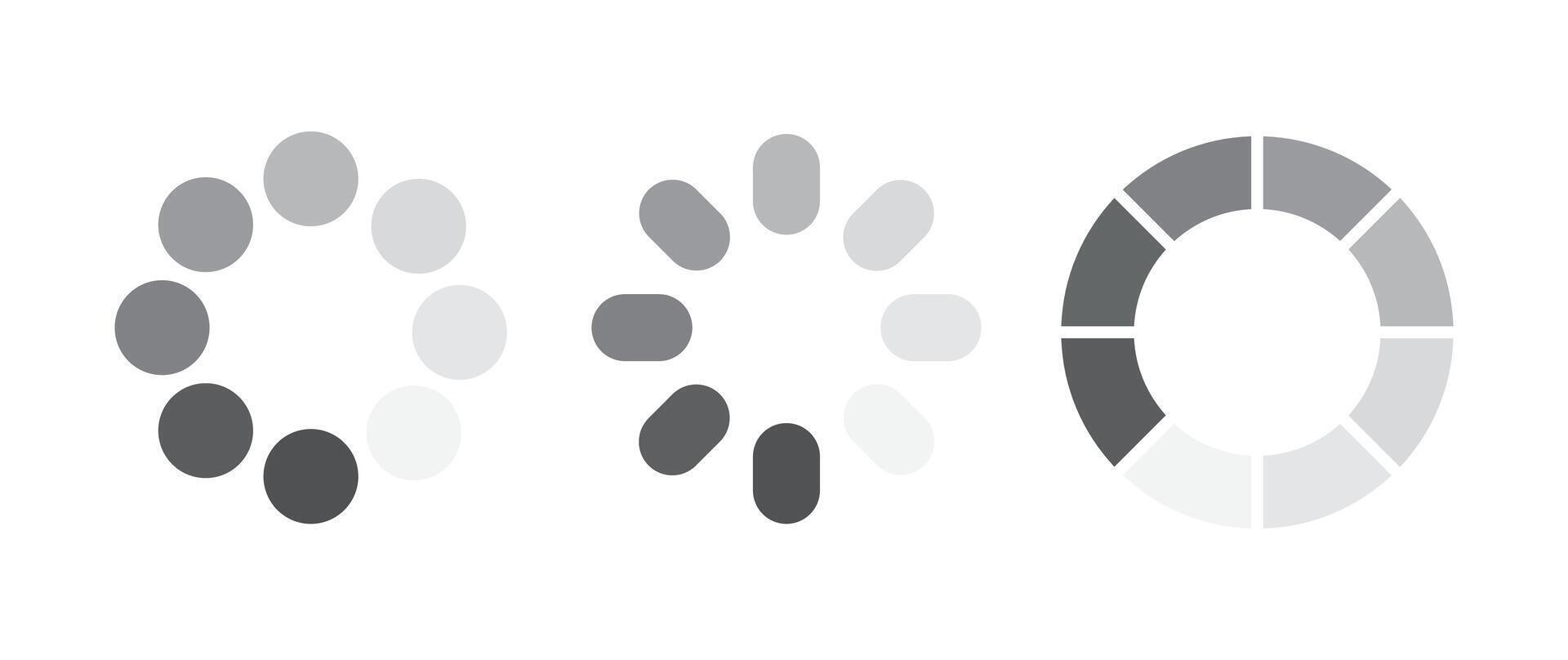 loading circles. preloaders vector illustration 42650725 Vector Art at Vecteezy