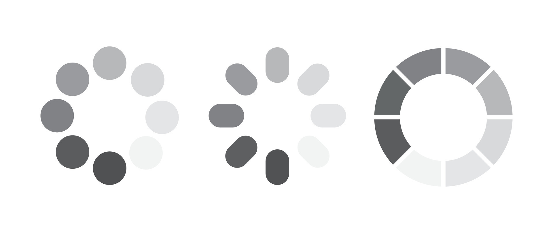 loading circles. preloaders vector illustration 42650725 Vector Art at ...