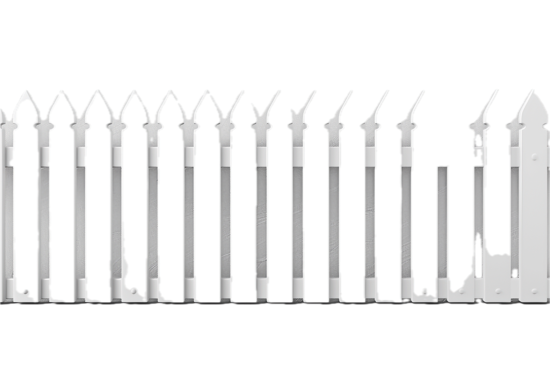 AI generated Aged White Picket Fence png 42654360 PNG AI generated Aged White Picket Fence png 42654360 PNG