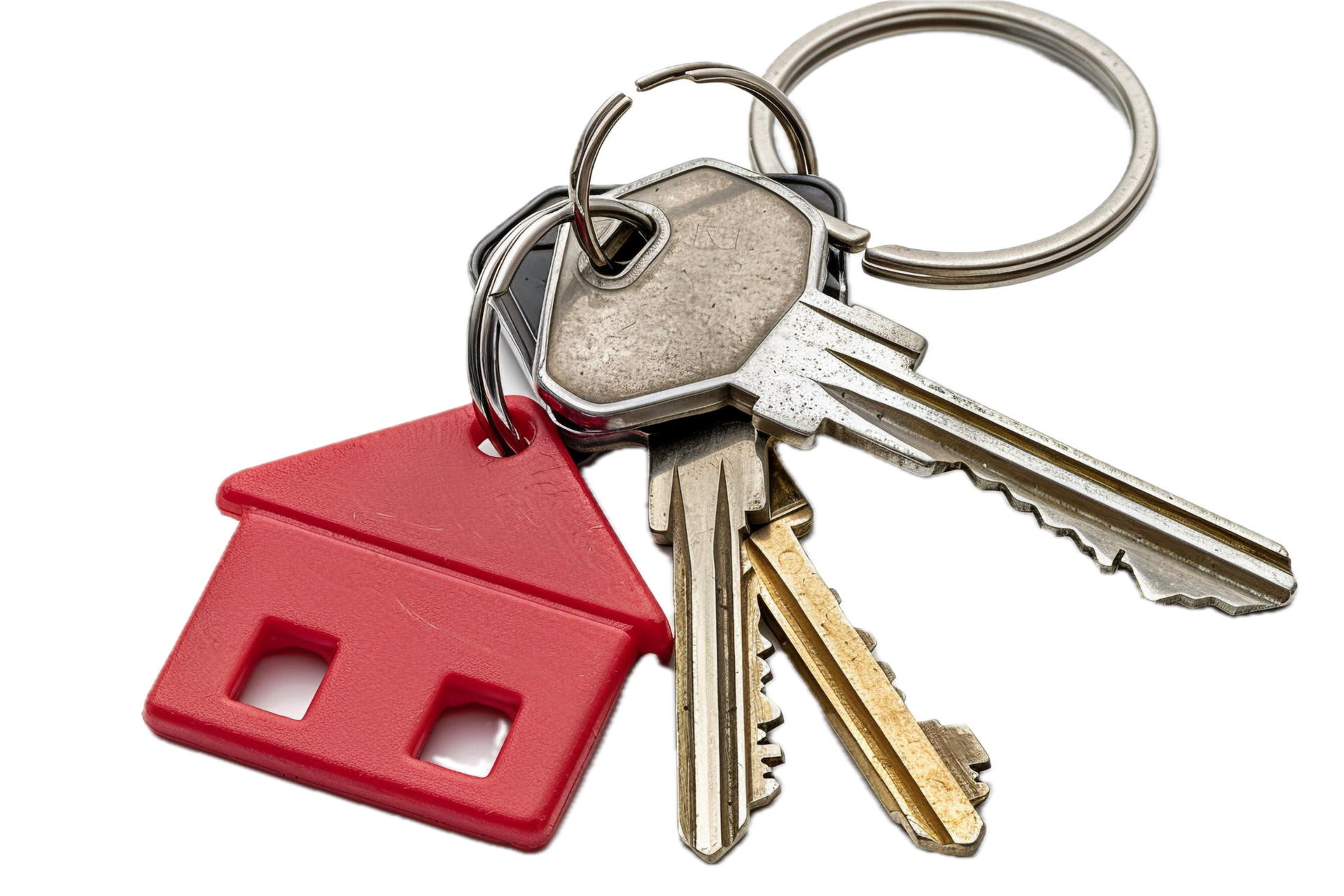 AI generated House Keys with Wooden Keychain png 42654404 PNG