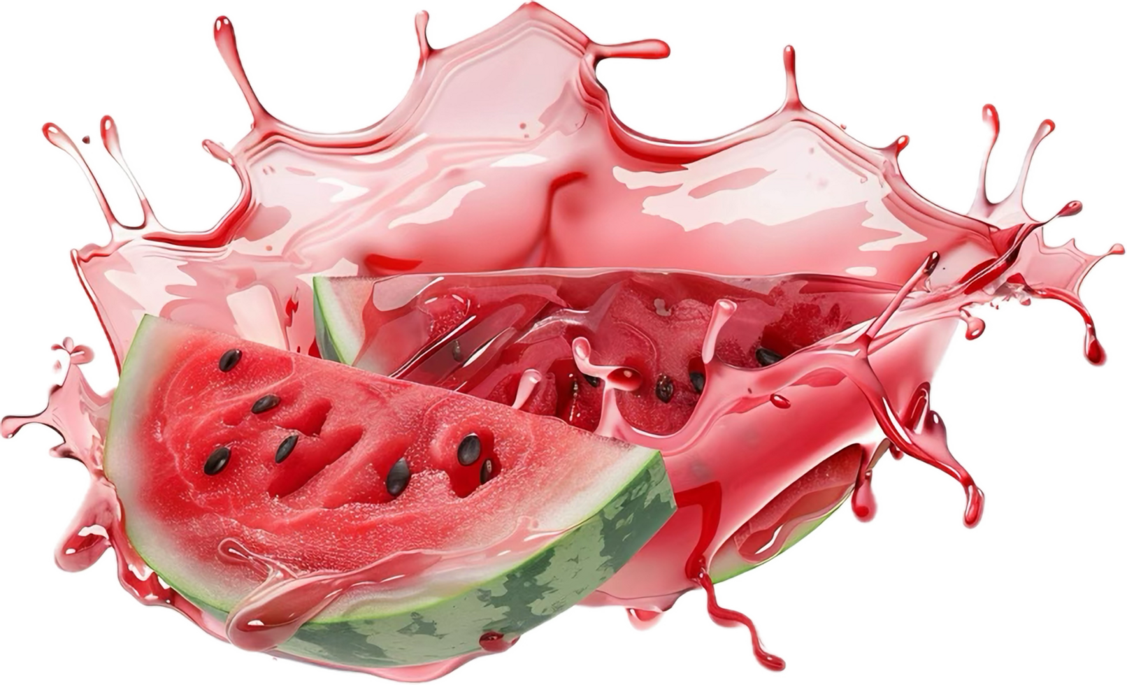 AI generated Watermelon Slices with Splash png 42655140 PNG AI generated Watermelon Slices with Splash png 42655140 PNG