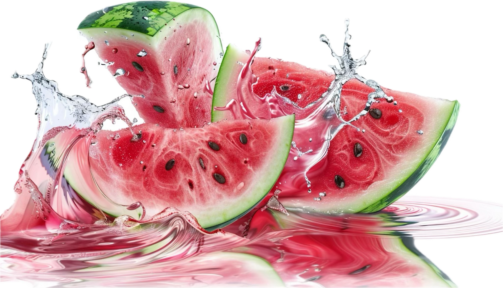 AI generated Watermelon Slices with Splash png 42655174 PNG AI generated Watermelon Slices with Splash png 42655174 PNG