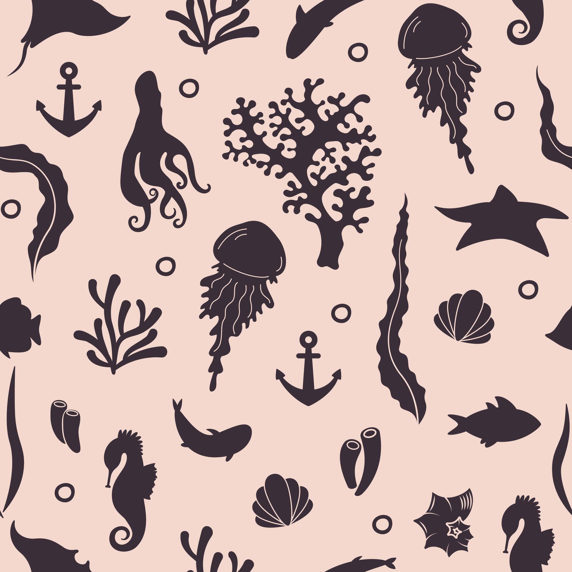 ocean life pattern 42656772 Vector Art at Vecteezy