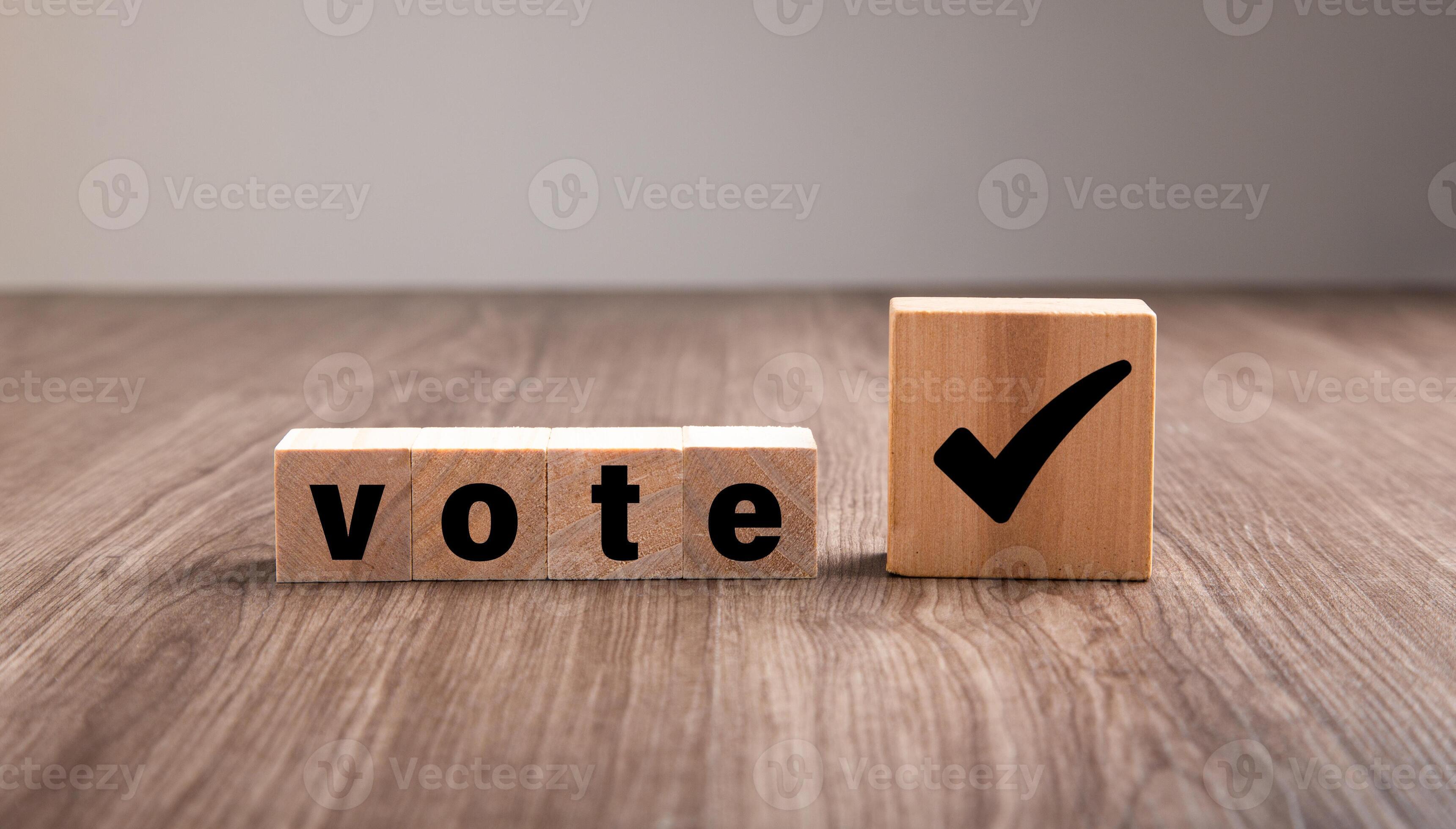 Vote wording on wooden cubes block. 42657381 Stock Photo at Vecteezy Vote wording on wooden cubes block. 42657381 Stock Photo at Vecteezy