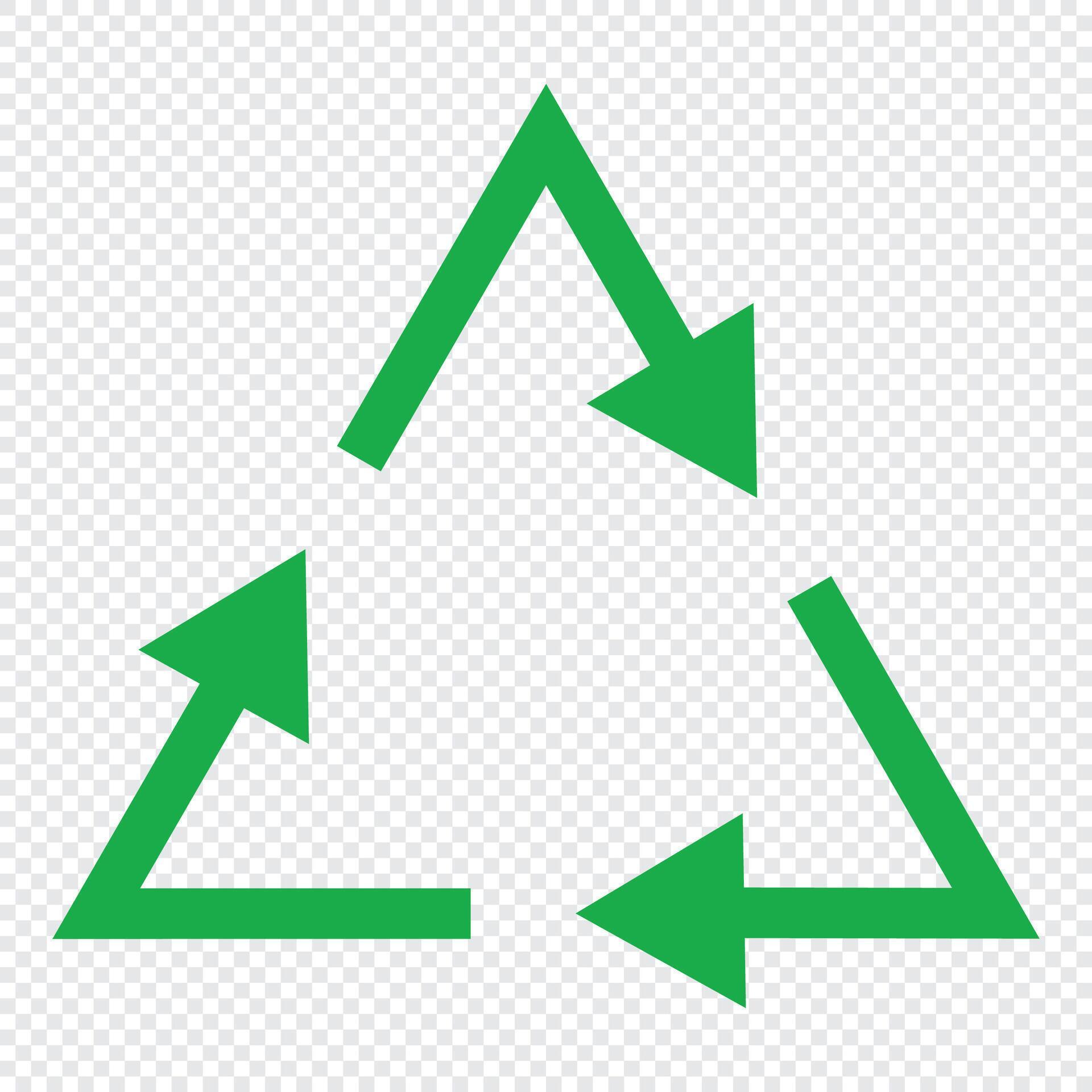 Recycle symbol icon. Green recycle or recycling arrows icon. recycle ...