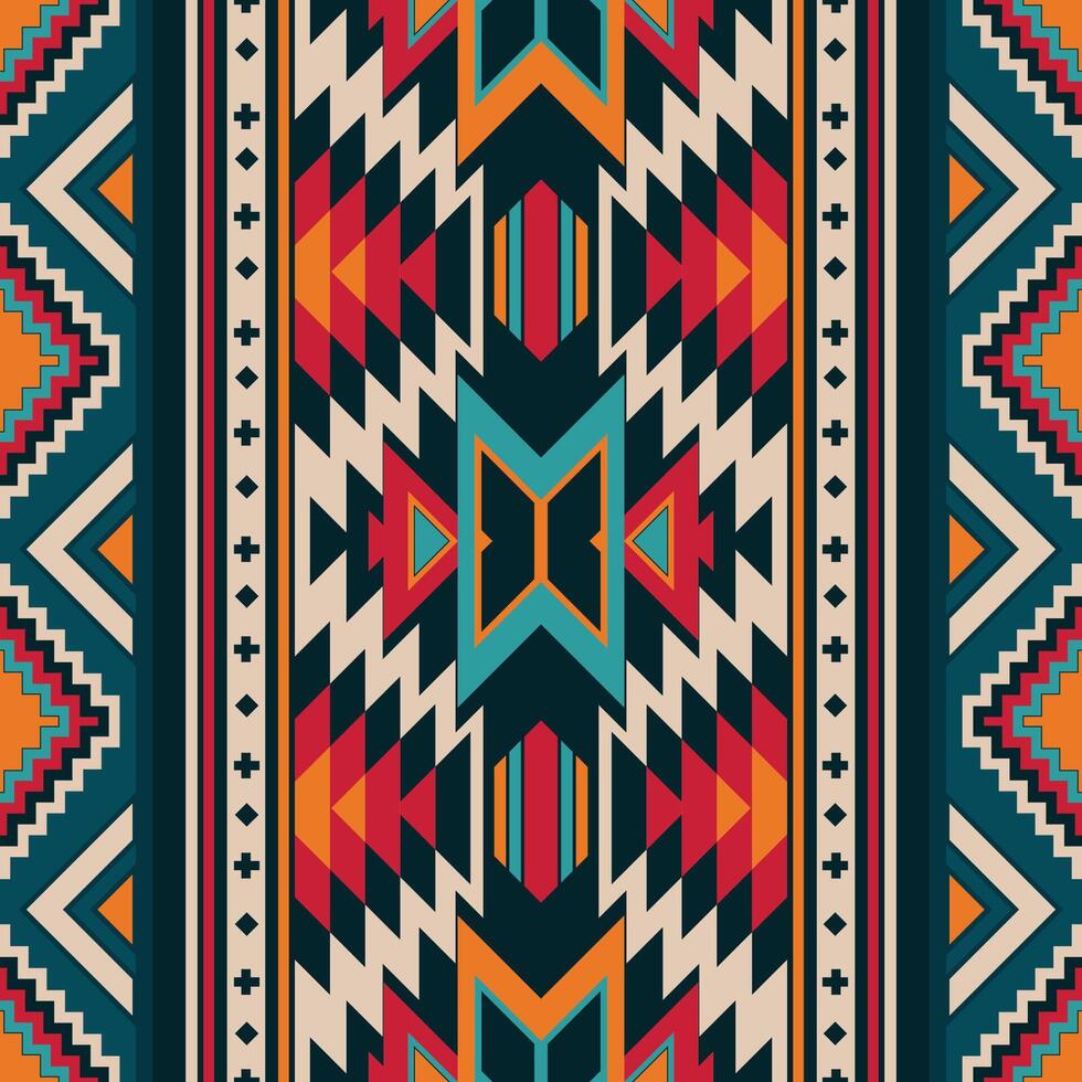 Native american indian ornament pattern geometric ethnic textile ...