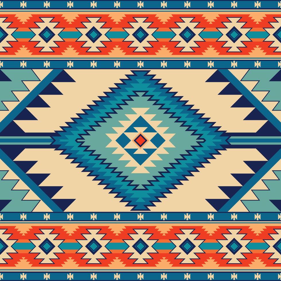 Native American Indian Ornament Pattern Geometric Ethnic Textile