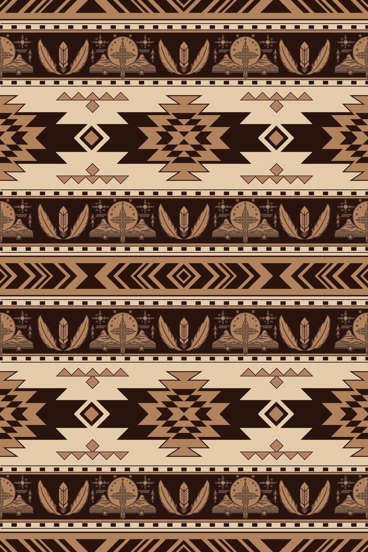 Native american indian ornament pattern geometric ethnic textile ...