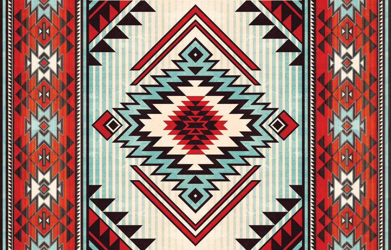 Native American Indian Ornament Pattern Geometric Ethnic Textile