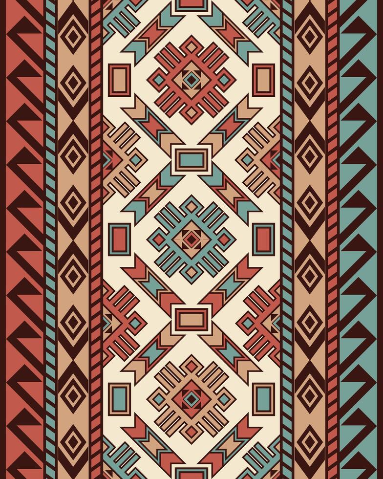 Native American Indian Ornament Pattern Geometric Ethnic Textile