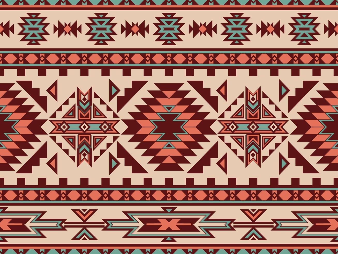 Native american indian ornament pattern geometric ethnic textile ...