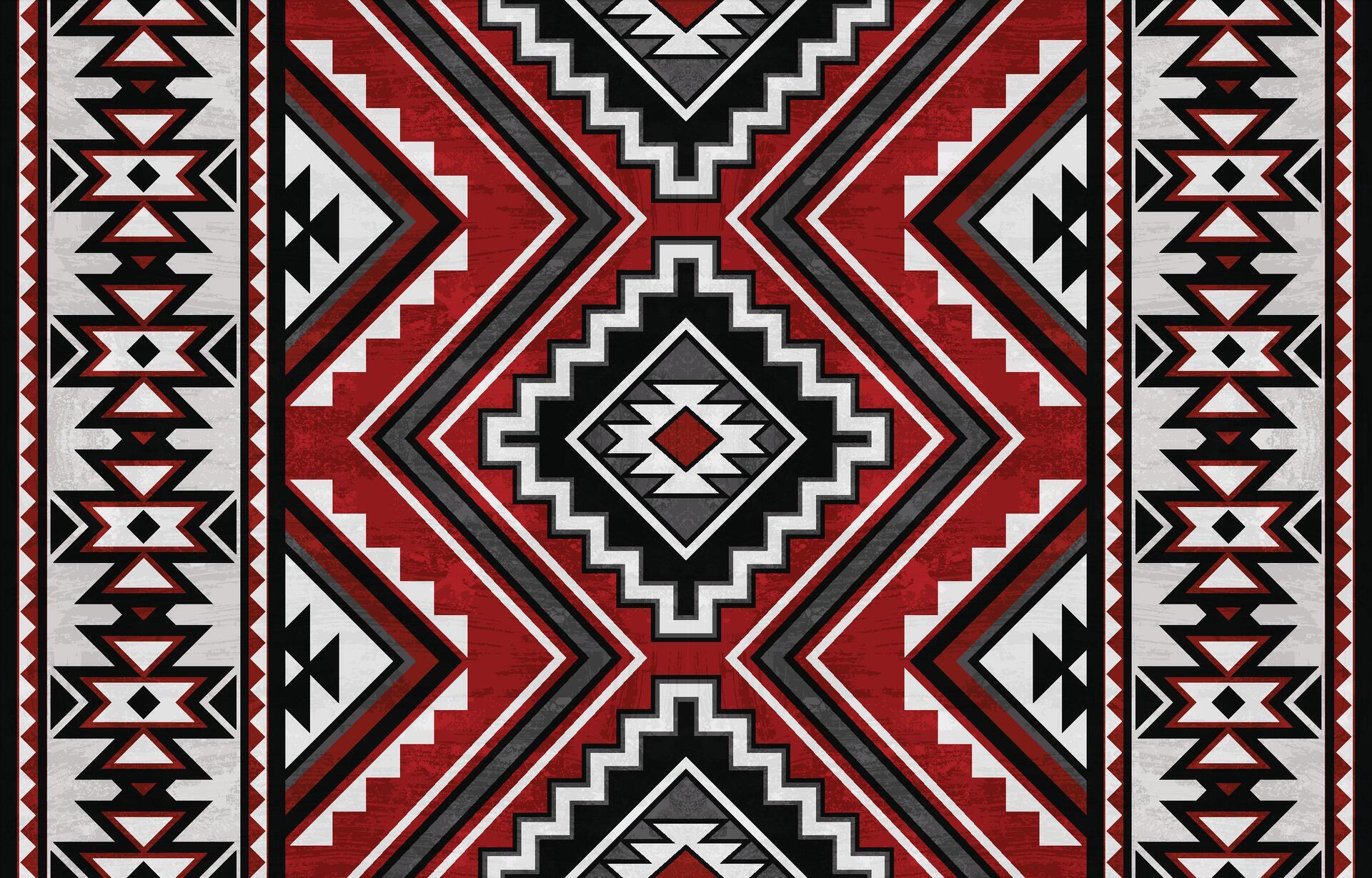 Native American Indian Ornament Pattern Geometric Ethnic Textile