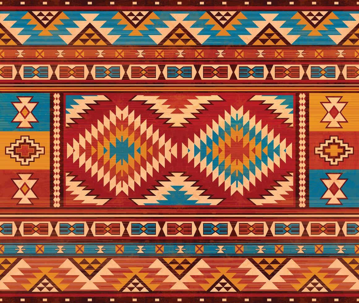 Native american indian ornament pattern geometric ethnic textile ...