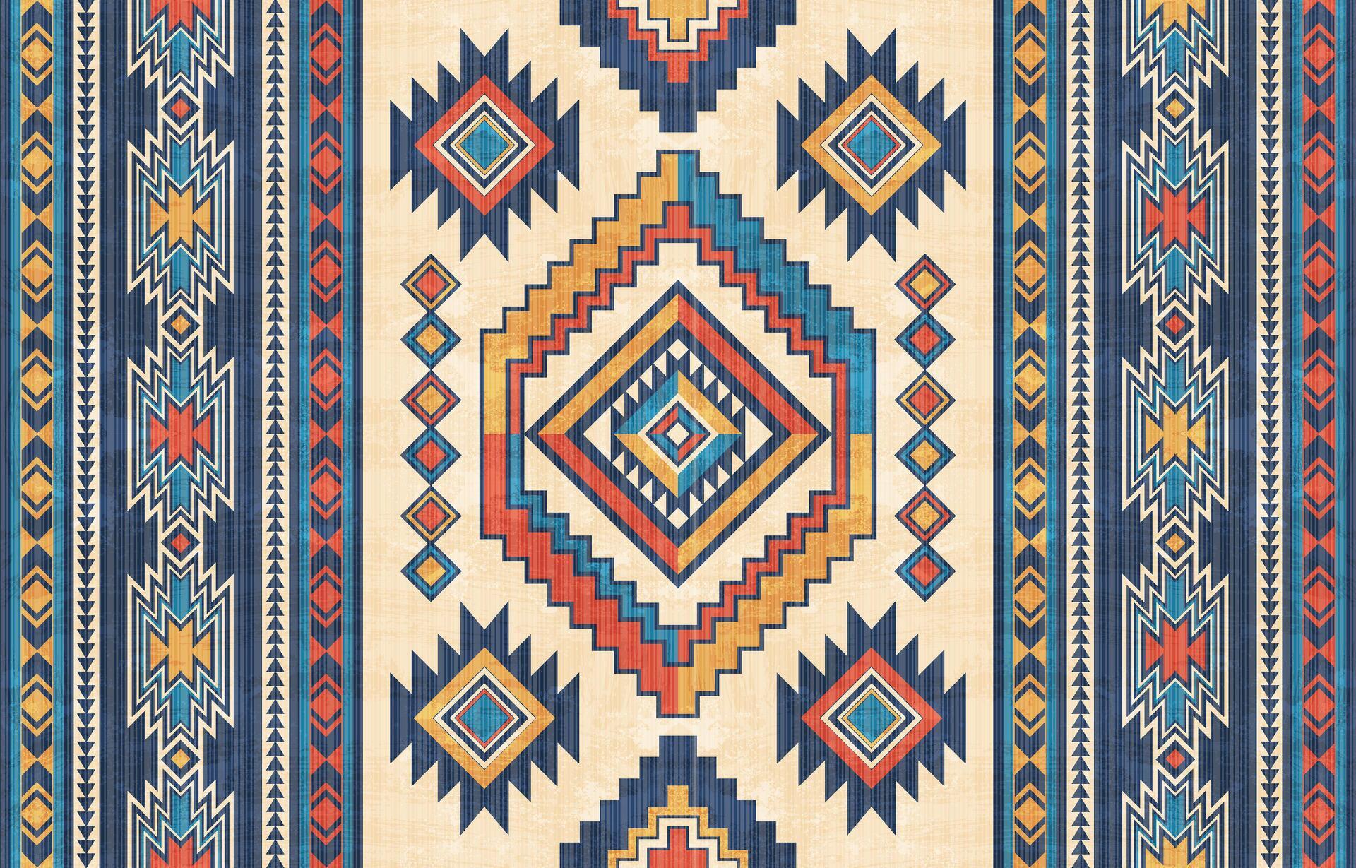 Native american indian ornament pattern geometric ethnic textile ...