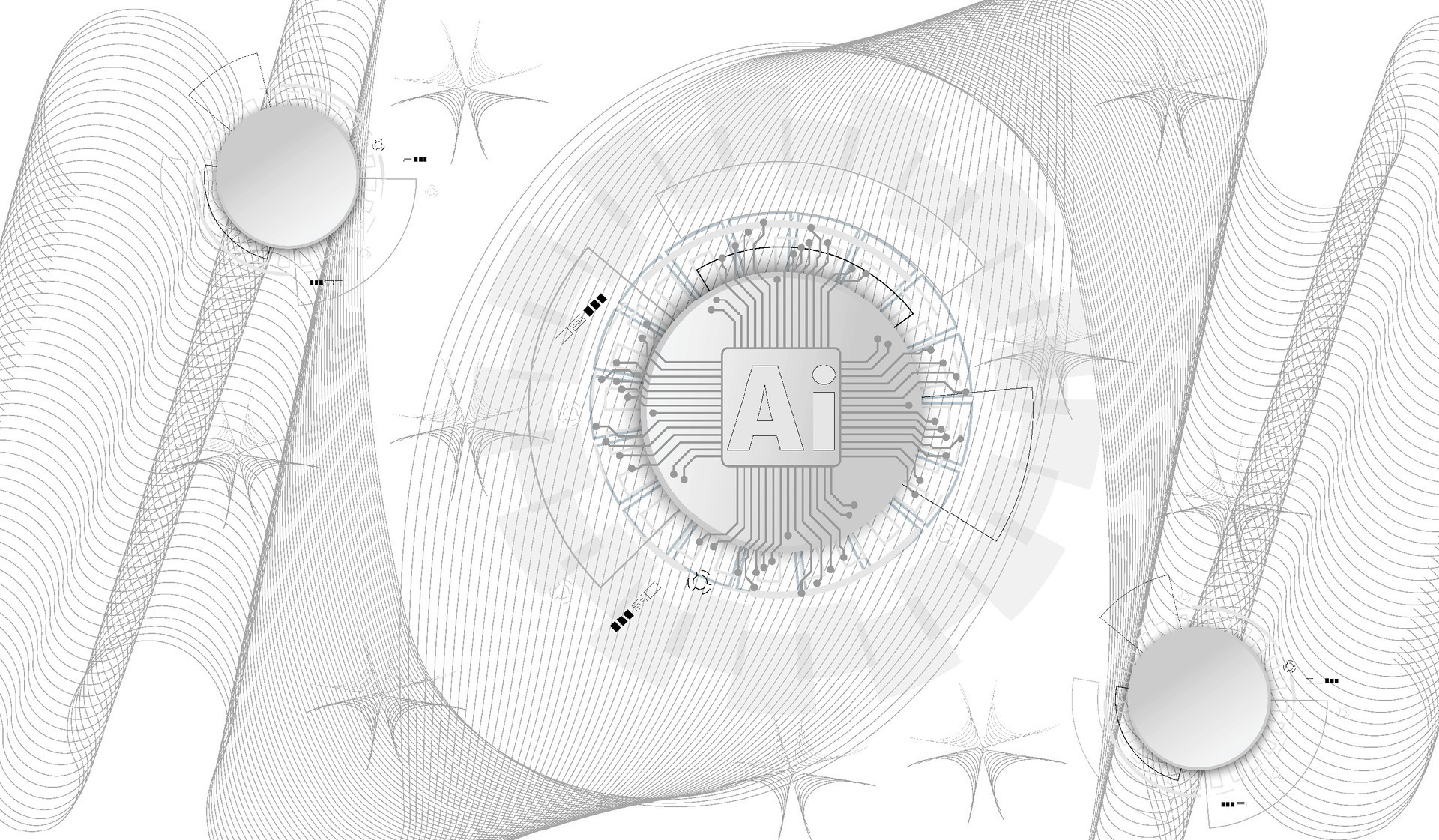 Chatbot OpenAi and line technology network background. Smart AI or ...