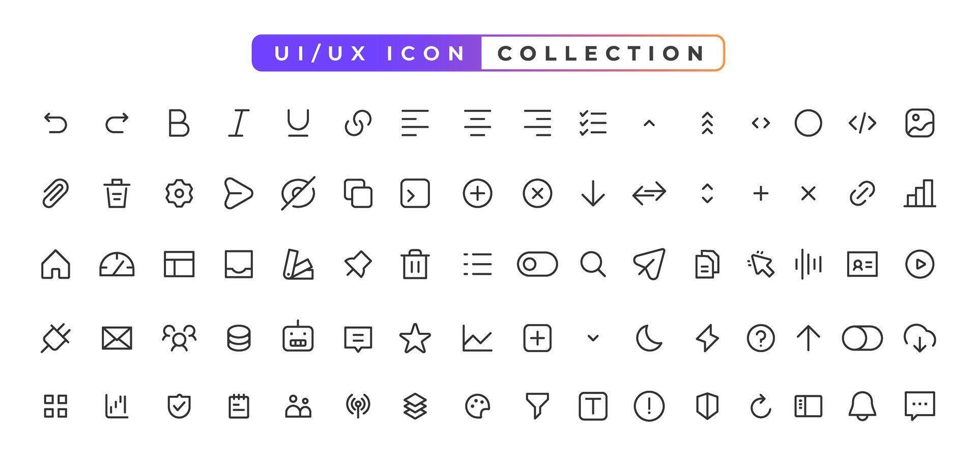 Mega set of ui ux icons, user interface icon set collection. 42673730 ... Mega set of ui ux icons, user interface icon set collection. 42673730 ...