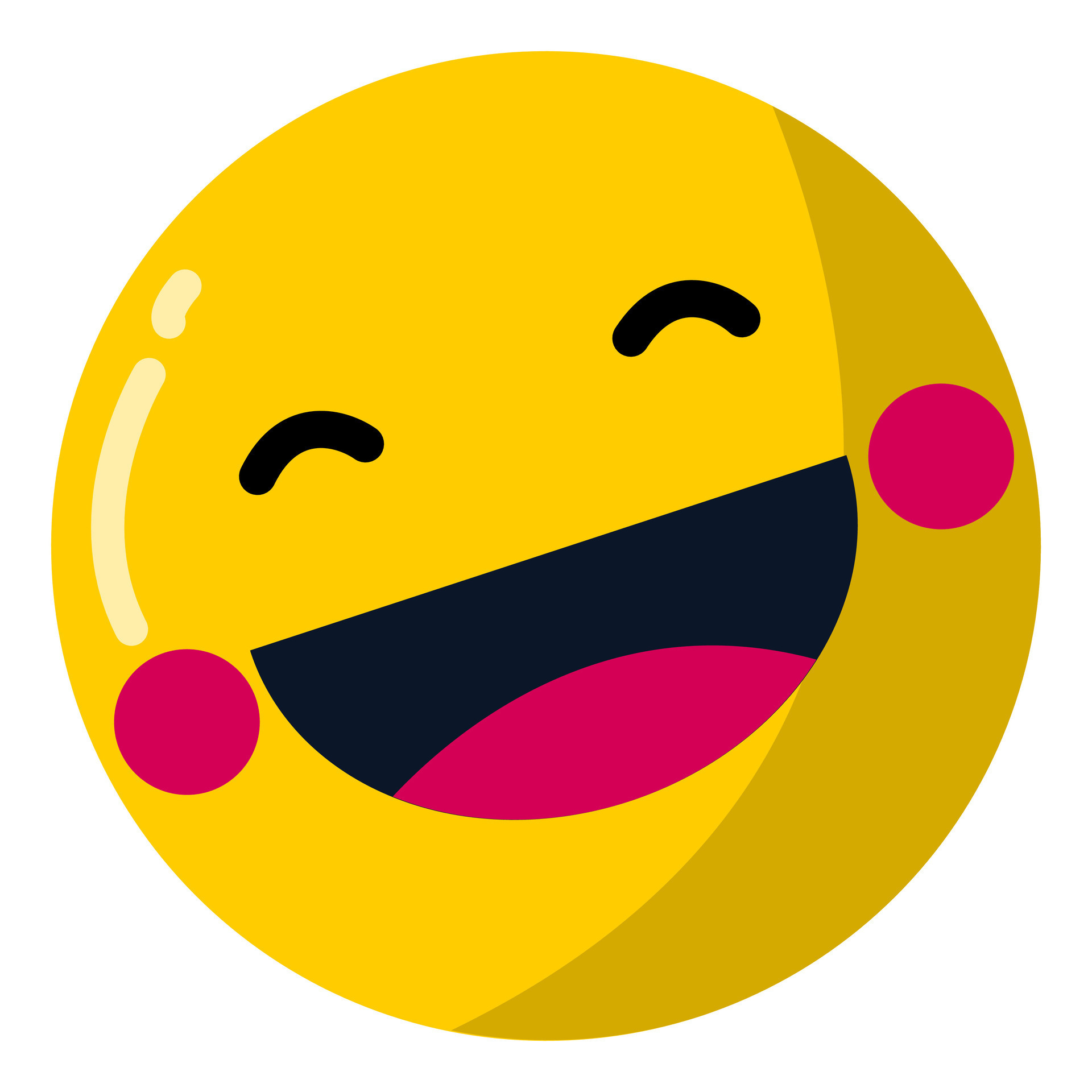 Emoji happy emoticon illustration facial expression yellow face, smile ...