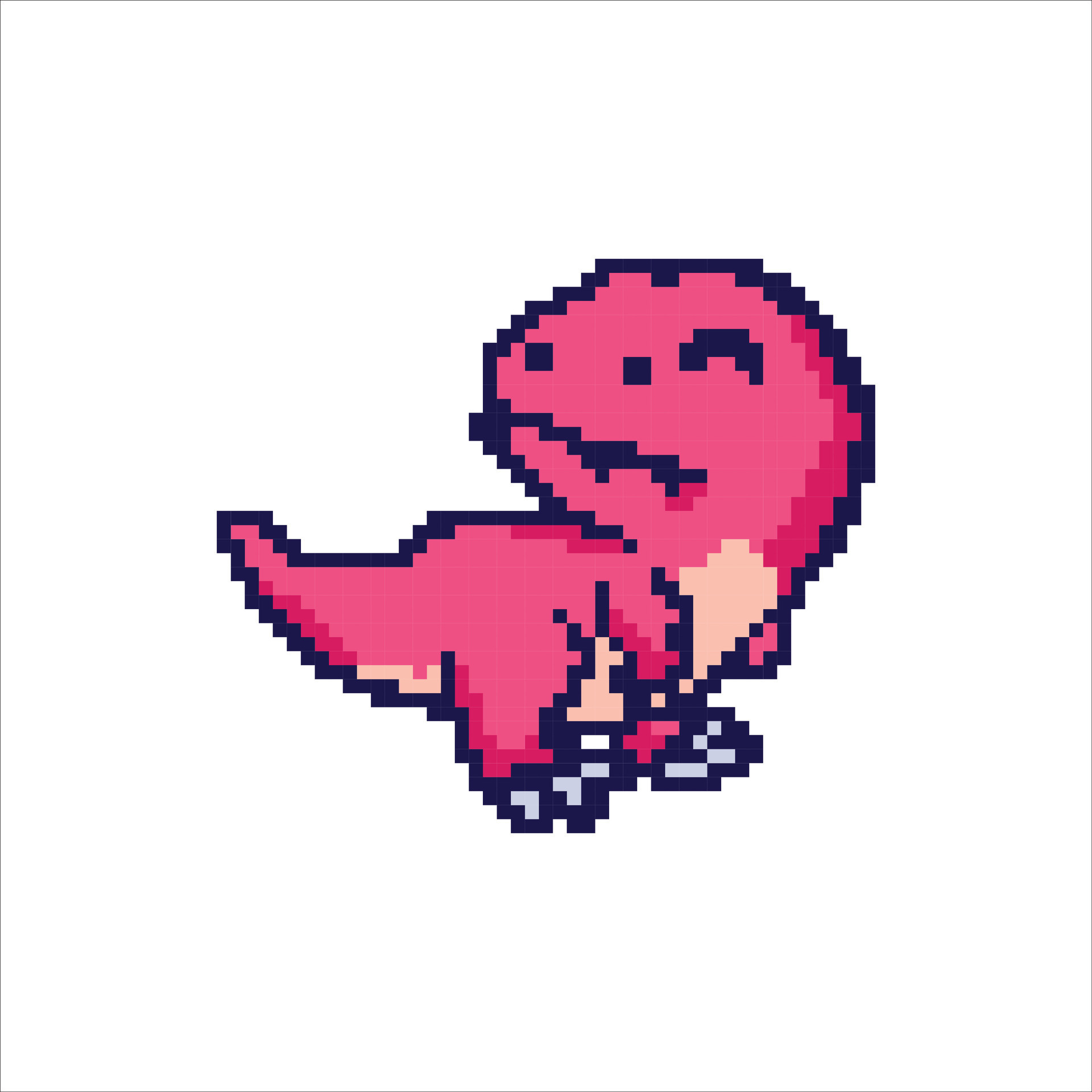 Pixel dinosaur for games and applications pixelation 42681205 Vector ...