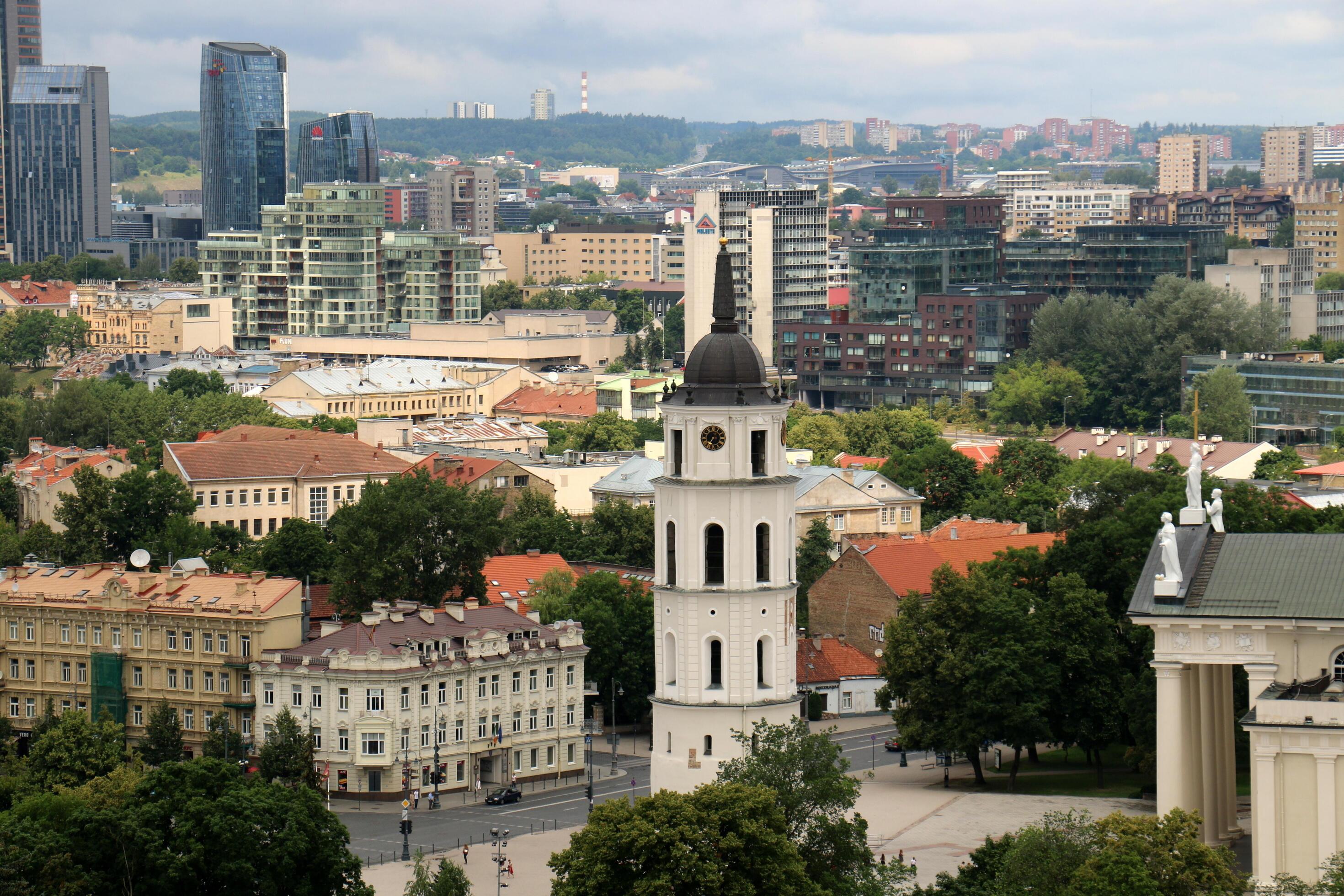 02 07 2023 Vilnius Lithuania. Vilnius is the capital and largest city ...