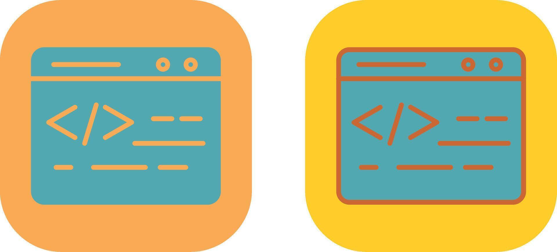 Web Coding Icon 42695818 Vector Art at Vecteezy