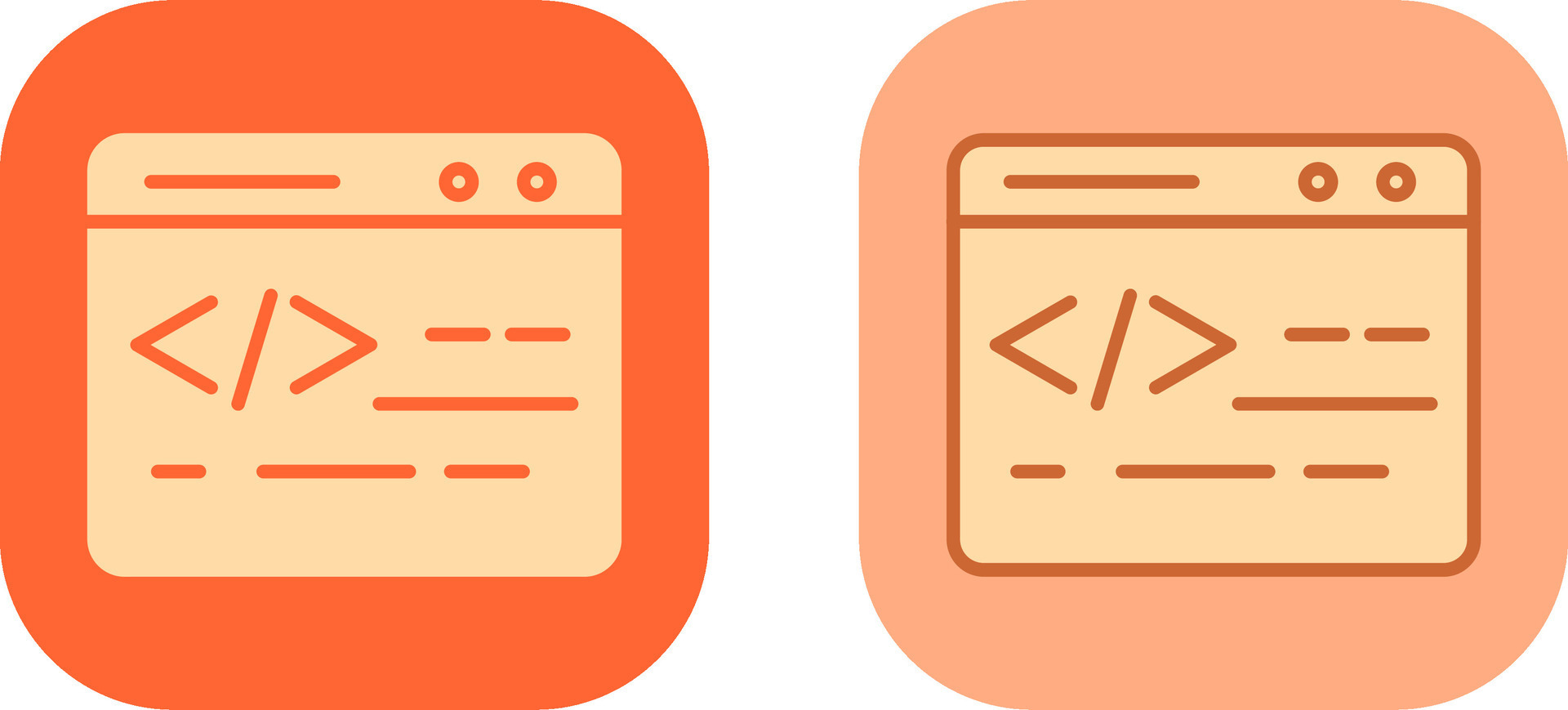 Web Coding Icon 42700985 Vector Art at Vecteezy