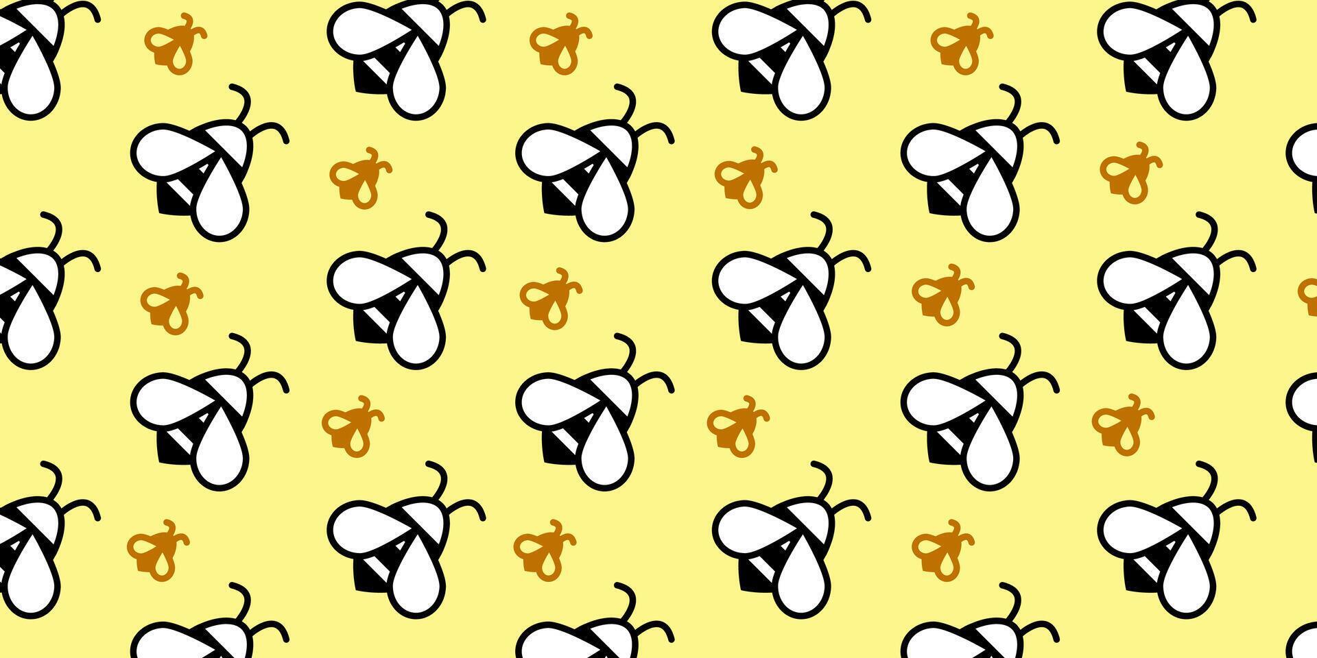 Bee Pattern Background 42702849 Vector Art at Vecteezy