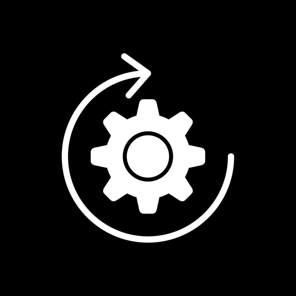 Process Glyph Inverted Icon 42709657 Vector Art at Vecteezy