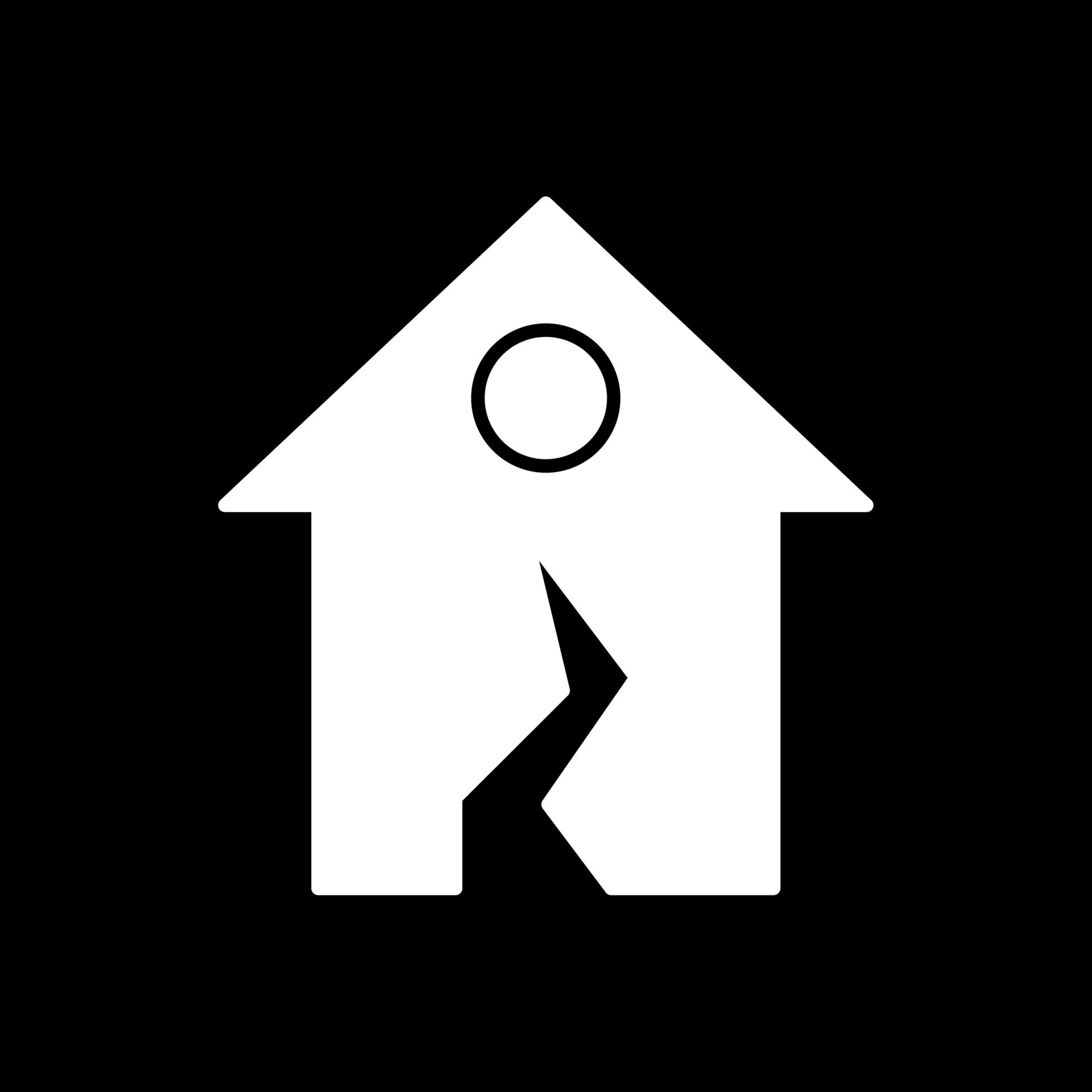 Earthquake Glyph Inverted Icon 42710064 Vector Art At Vecteezy