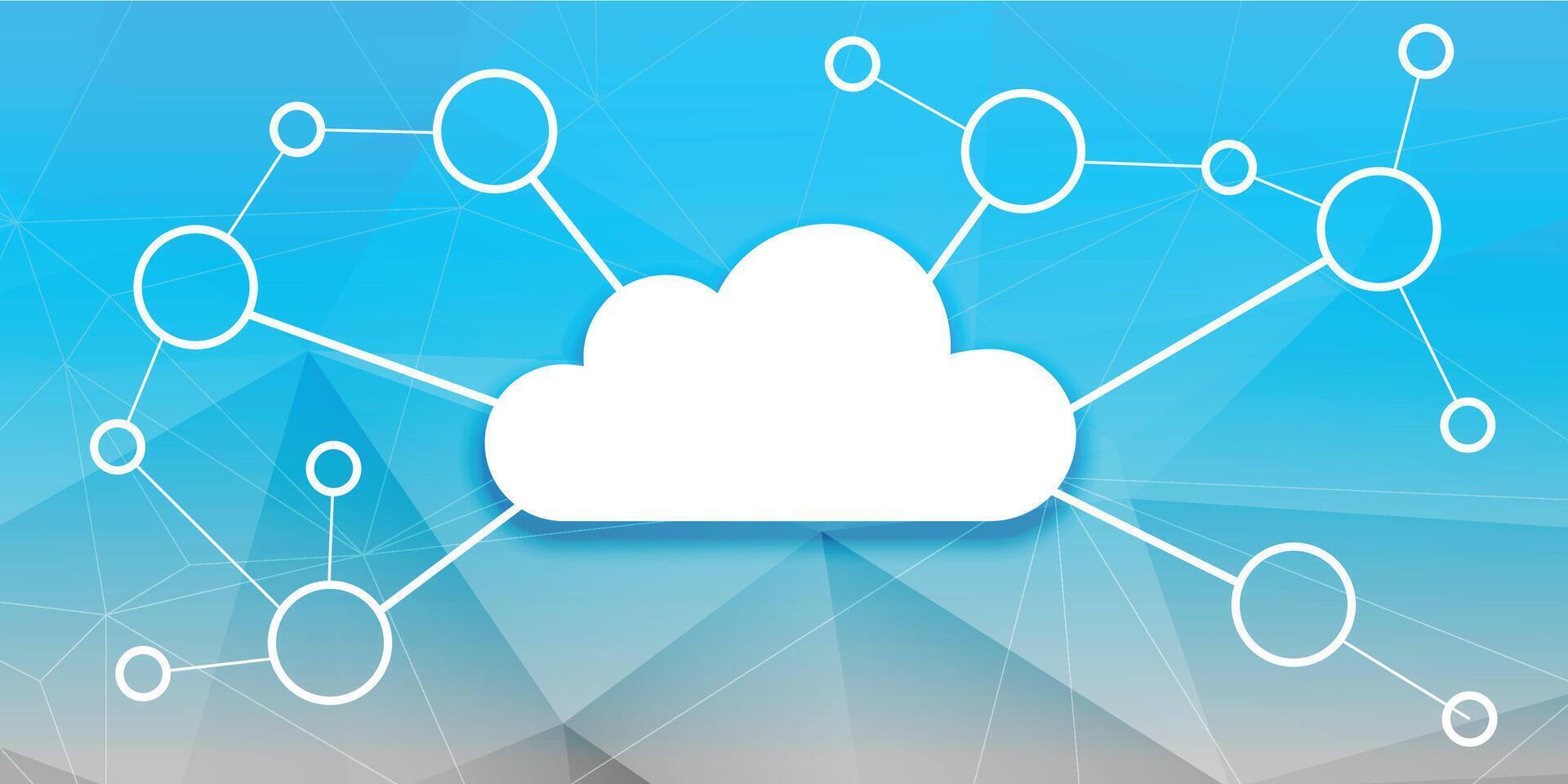 Cloud Computing Cyber Technology Background Internet Data Storage Database And Mobile Server