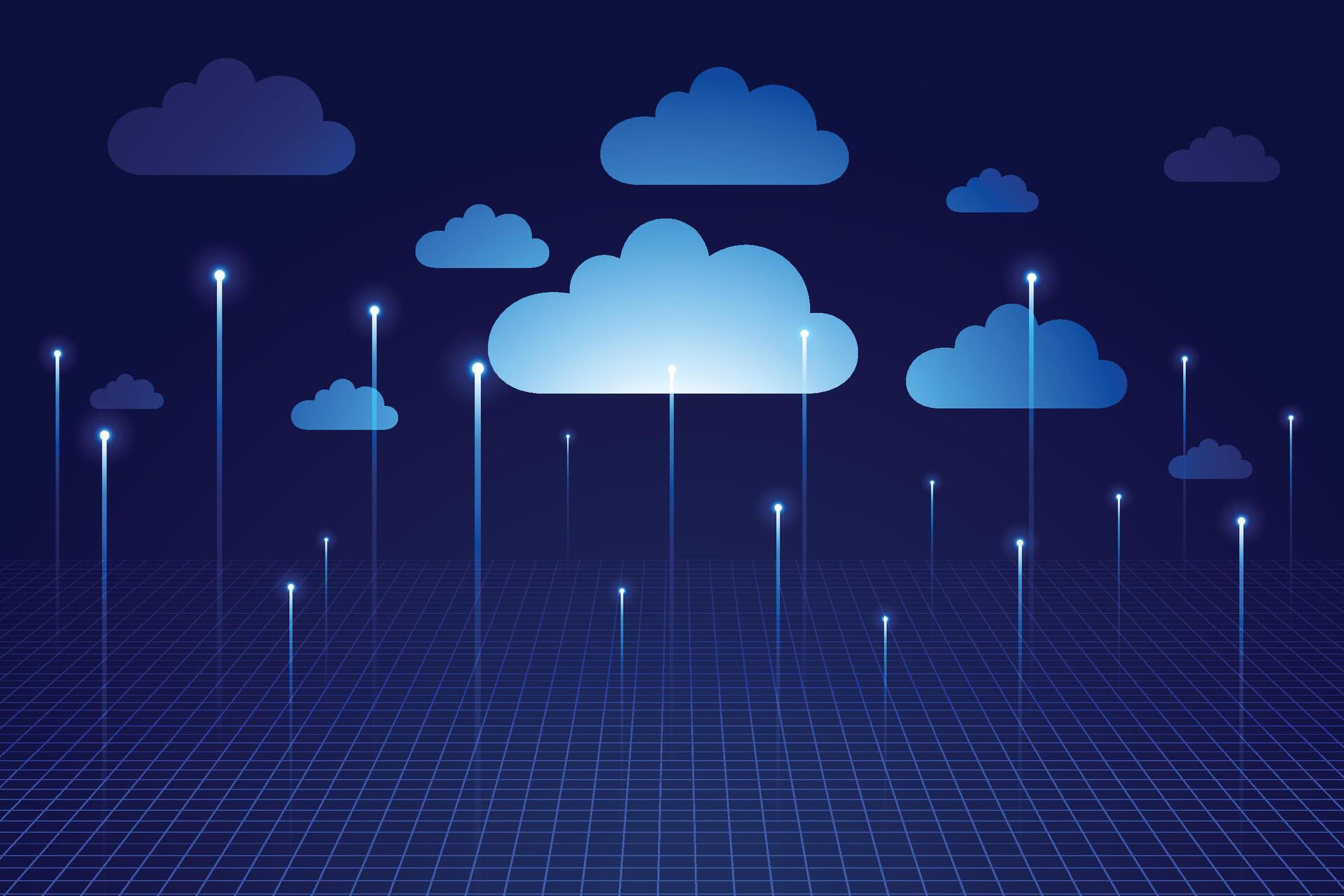 Cloud Computing Cyber Technology Background Internet Data Storage