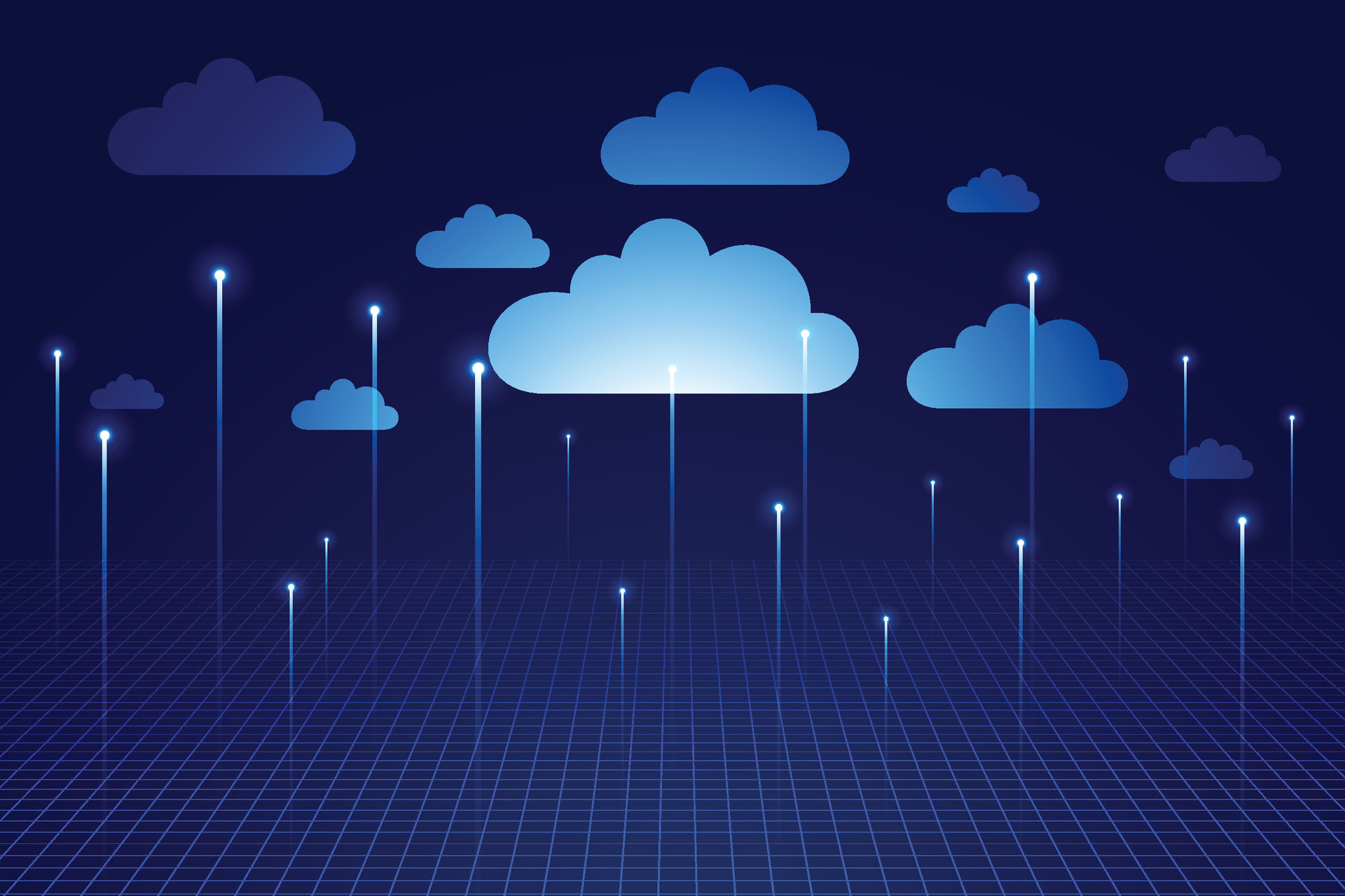 Cloud Computing Cyber Technology Background Internet Data Storage
