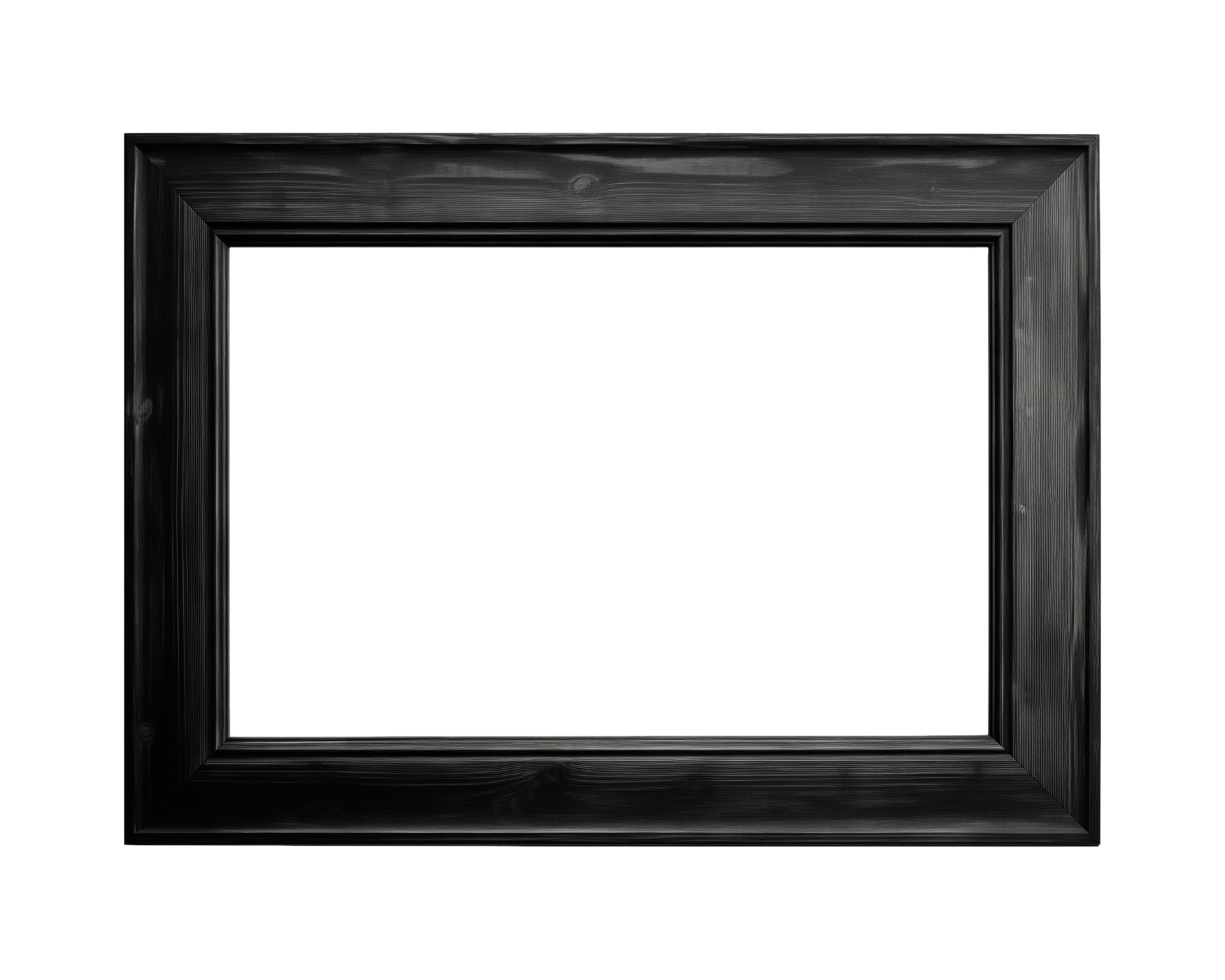 a black rectangular frame isolated on a transparent background, 42713323 PNG