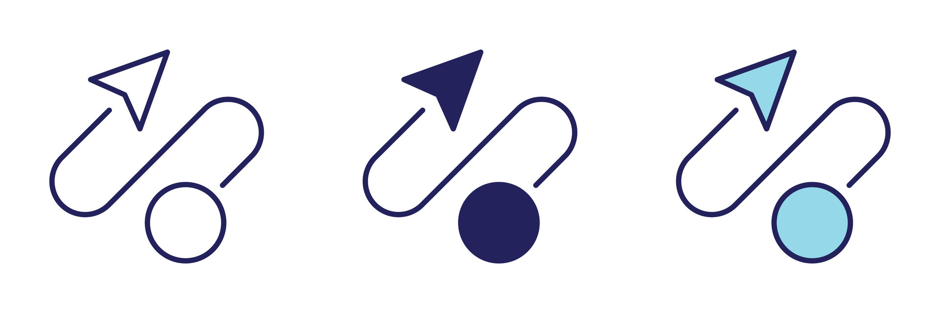 Starting Point Guide Icon - Navigation Set 42714065 Vector Art at Vecteezy