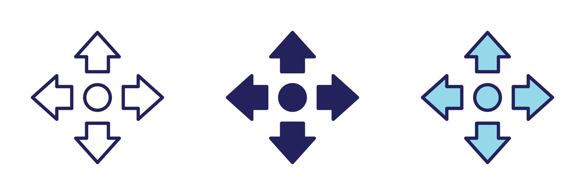 Direction Button Icon Navigation Set 42714081 Vector Art At Vecteezy