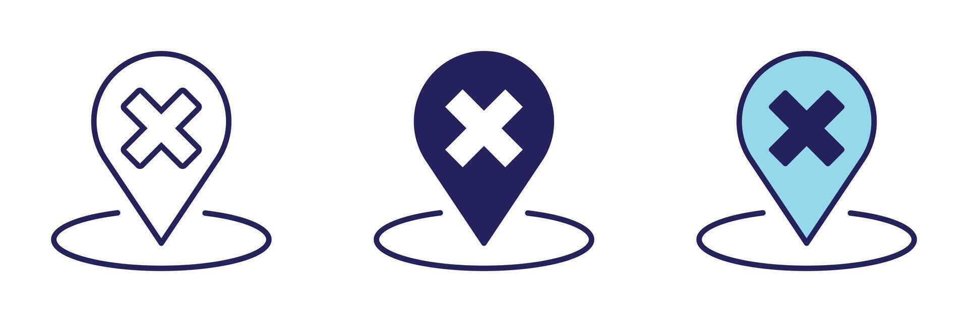 Incorrect Position Icon Navigation Set 42714109 Vector Art At Vecteezy