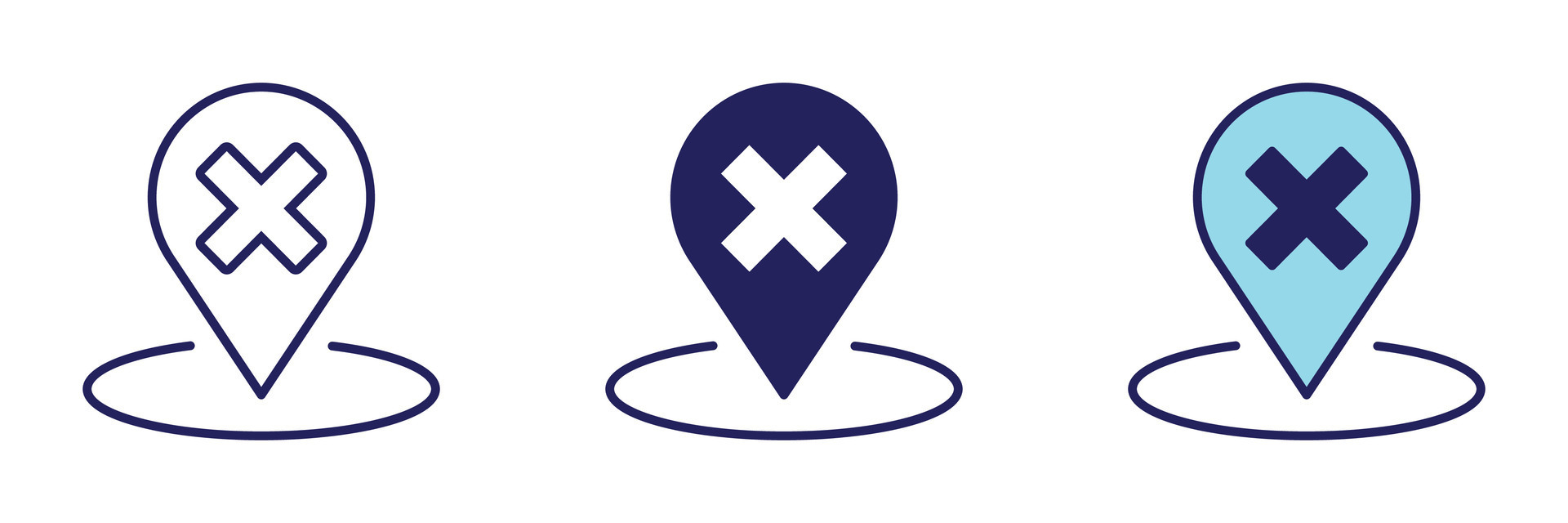 Incorrect Position Icon Navigation Set 42714109 Vector Art At Vecteezy