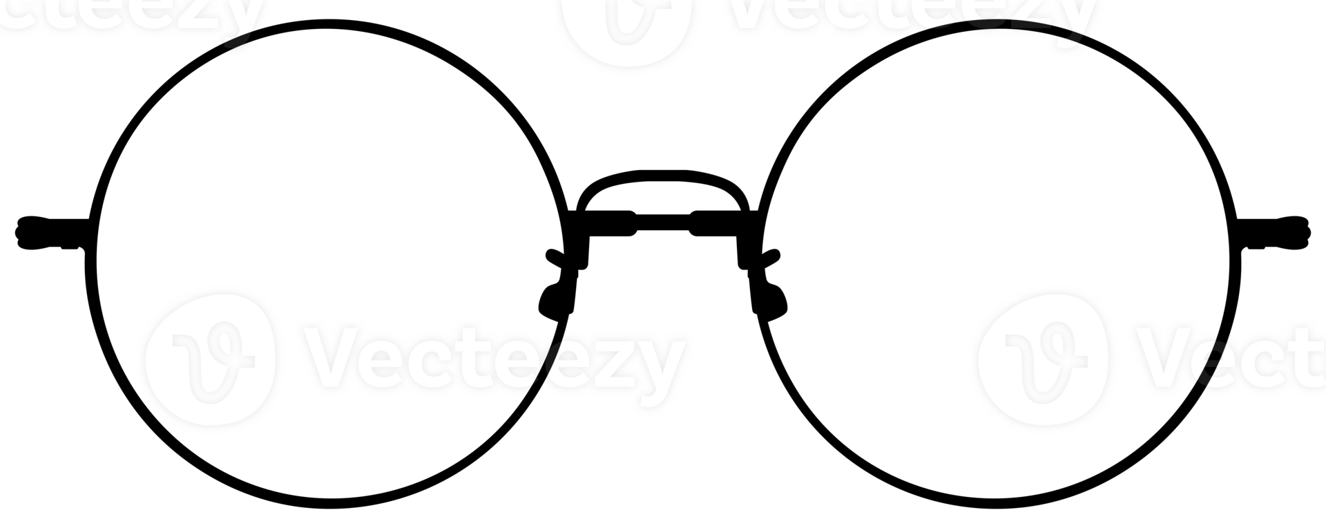 Eye Glasses Silhouette Pictogram Front View Flat Style Can Use For Logo Gram Apps Art